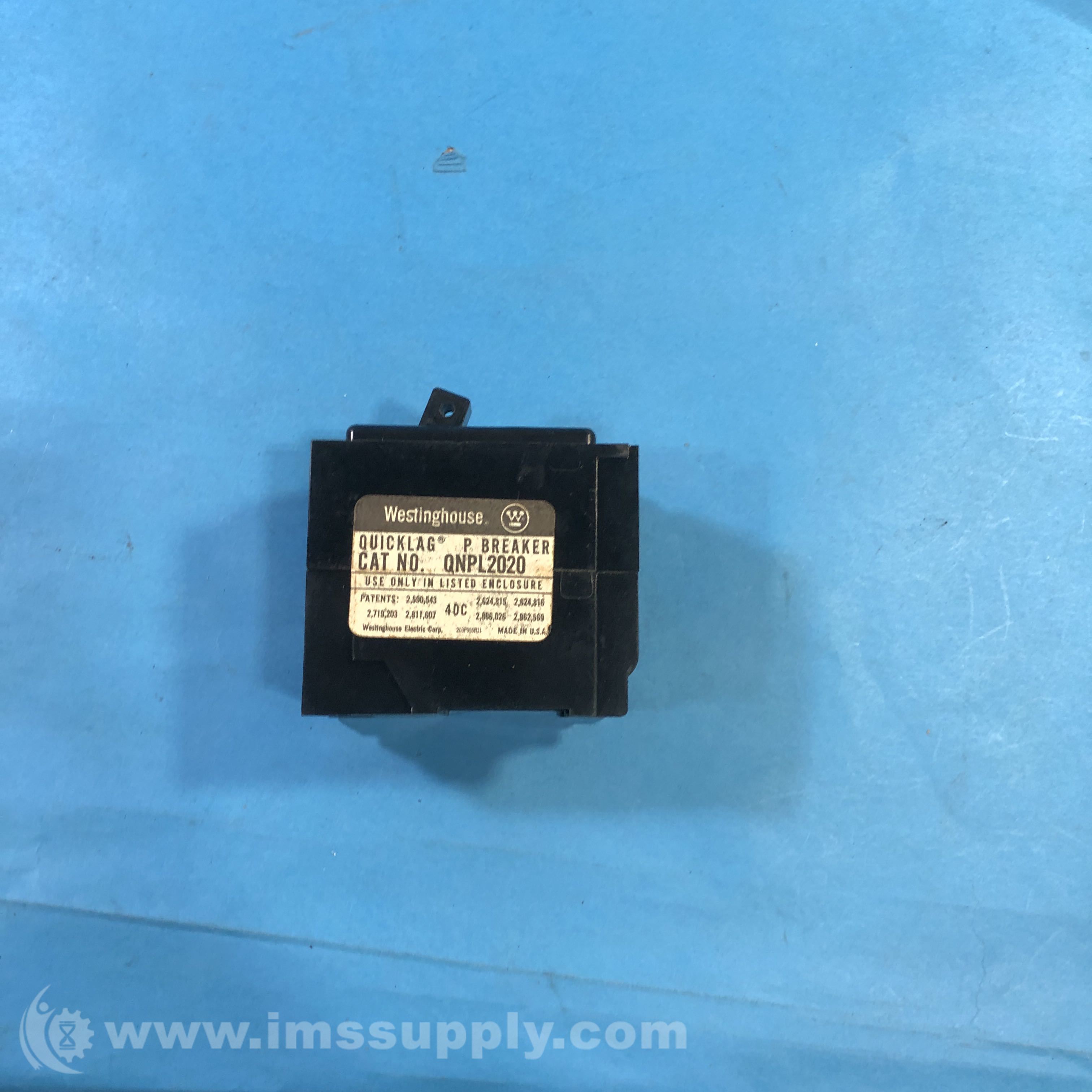 Westinghouse QNPL2020 Quicklag Circuit Breaker, 20 Amp - IMS Supply