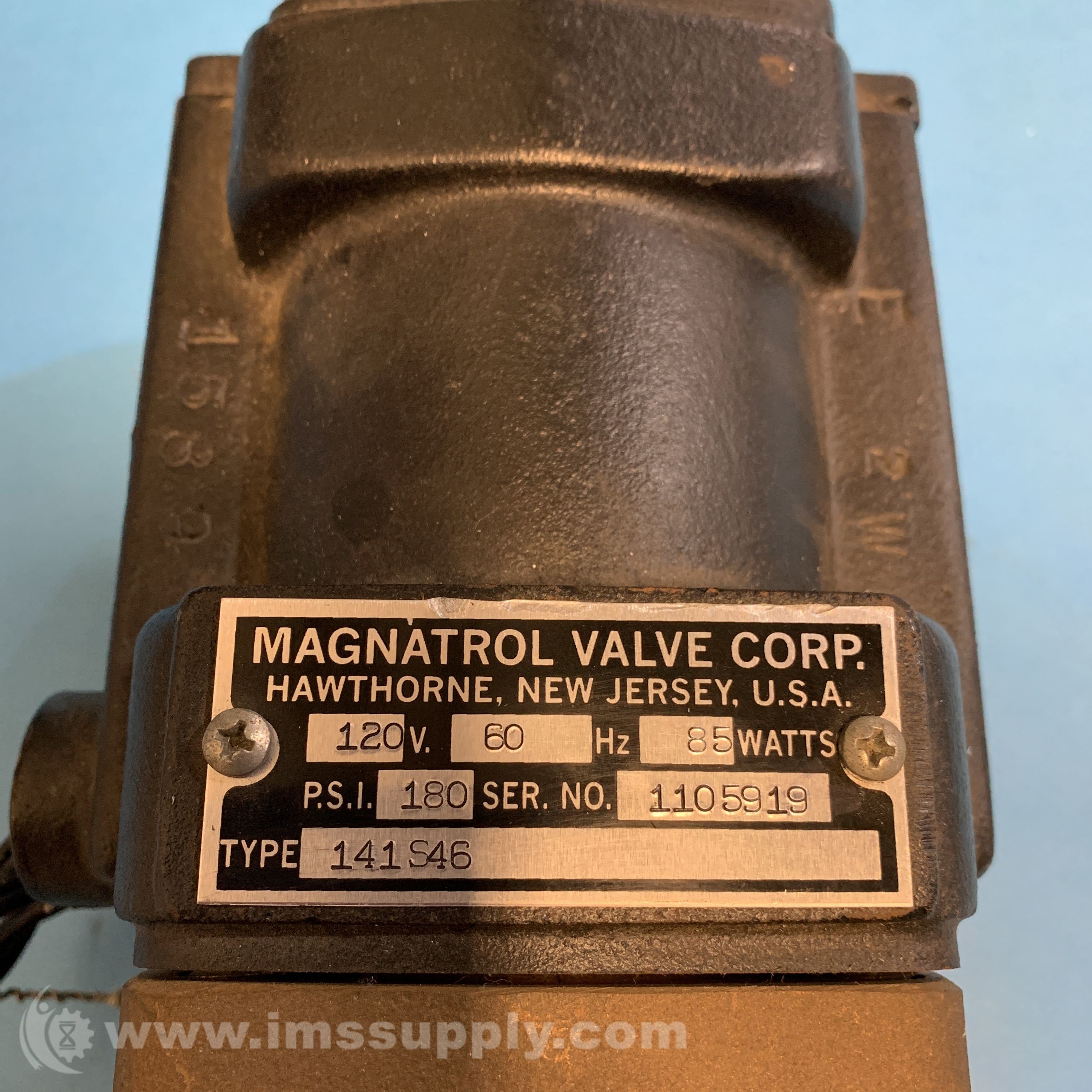 Magnatrol 141S46 Solenoid Valve, Steam, 1 1/2NPT, 1 1/2 - IMS Supply