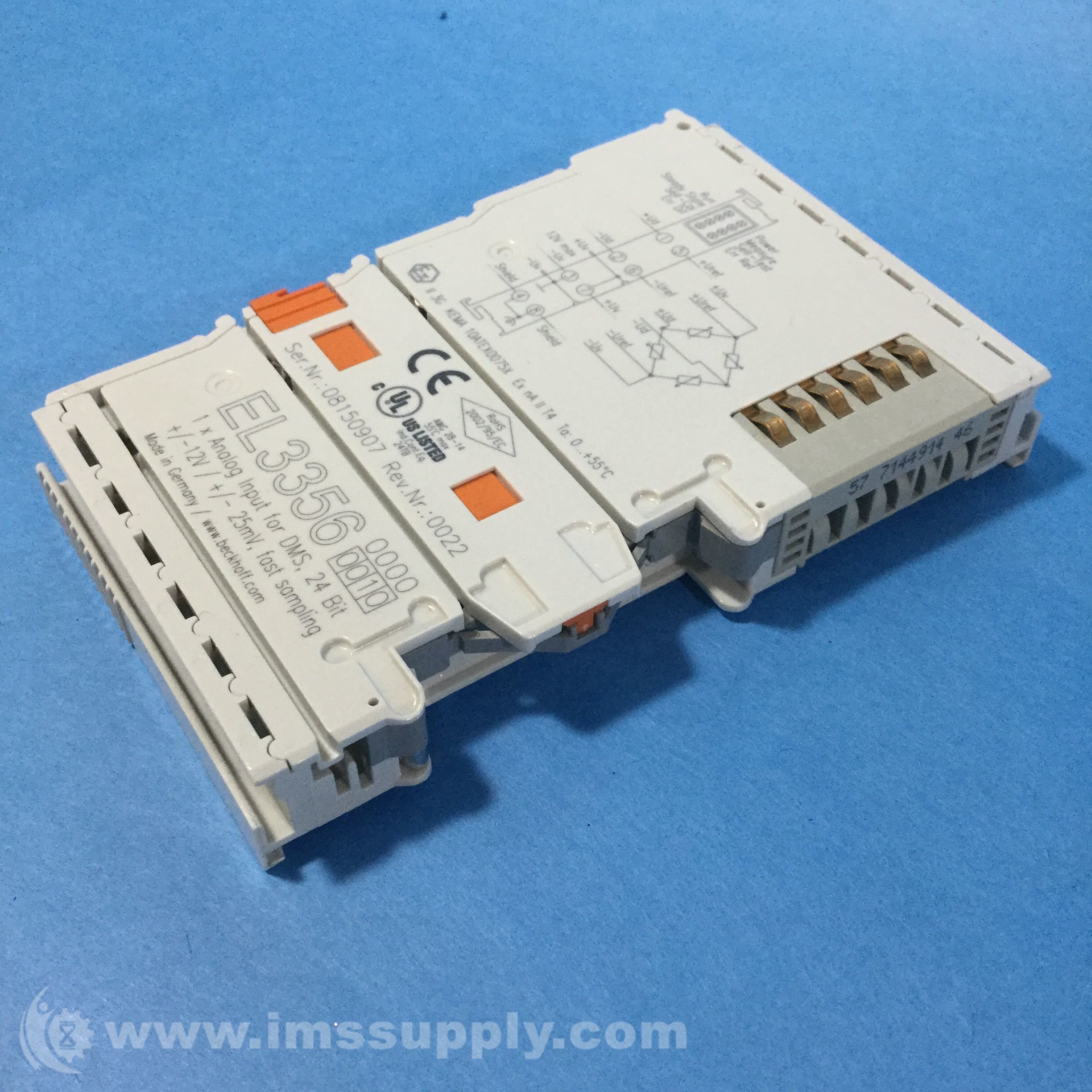 Beckhoff EL3356 1-Channel Precise Load Cell Analysis - IMS Supply