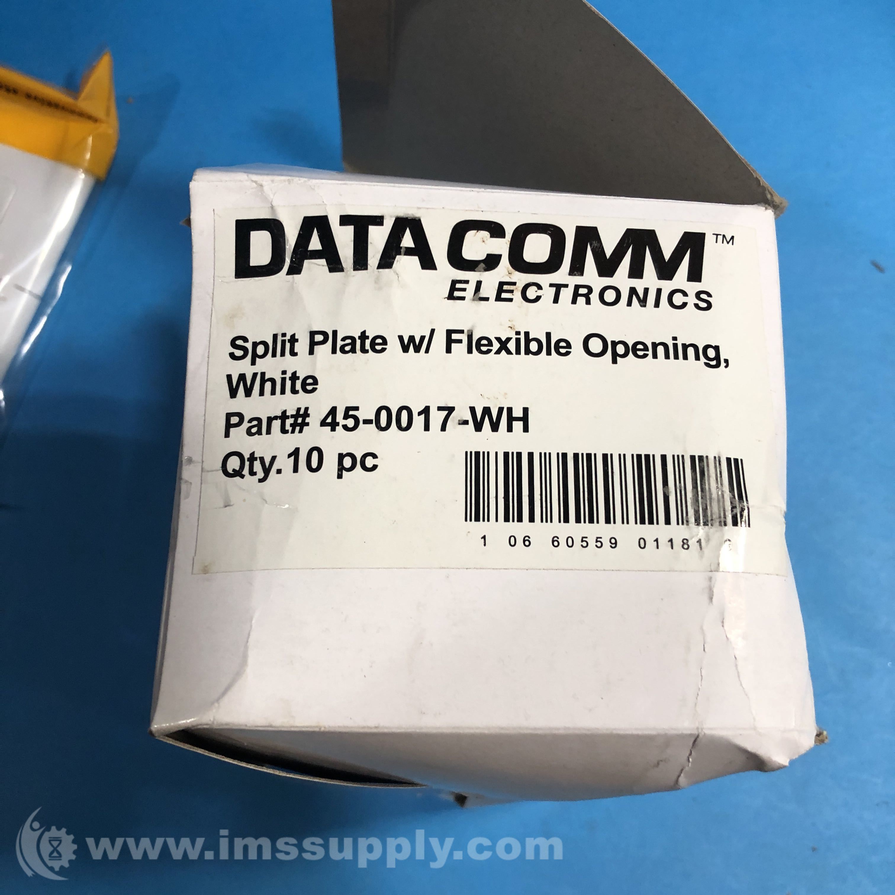 Data Comm Electronics 45-0017-WH Low Voltage Cable Split Plate - IMS Supply