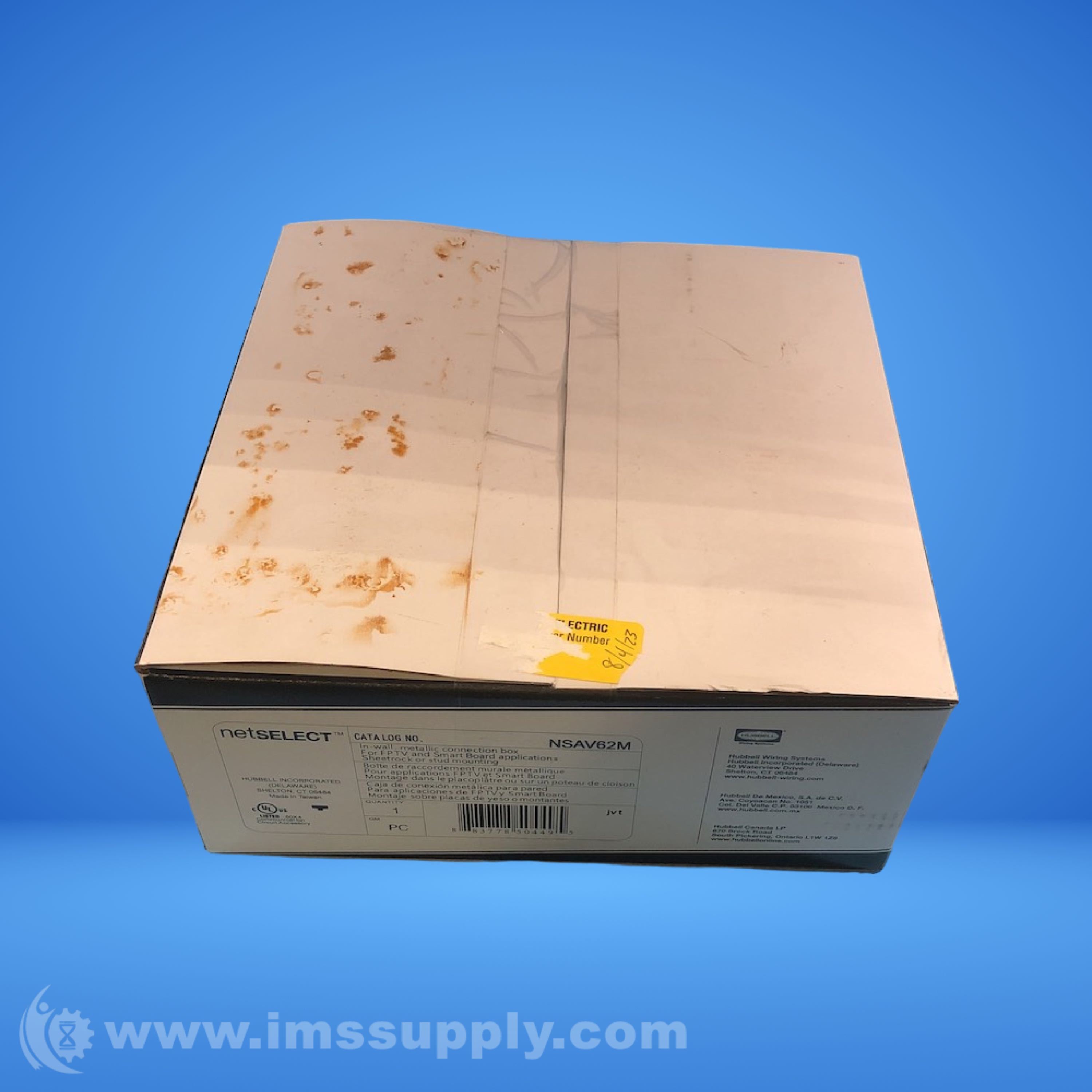 Hubbell NSAV62M Flat Panel Knock Out Enclosure - IMS Supply