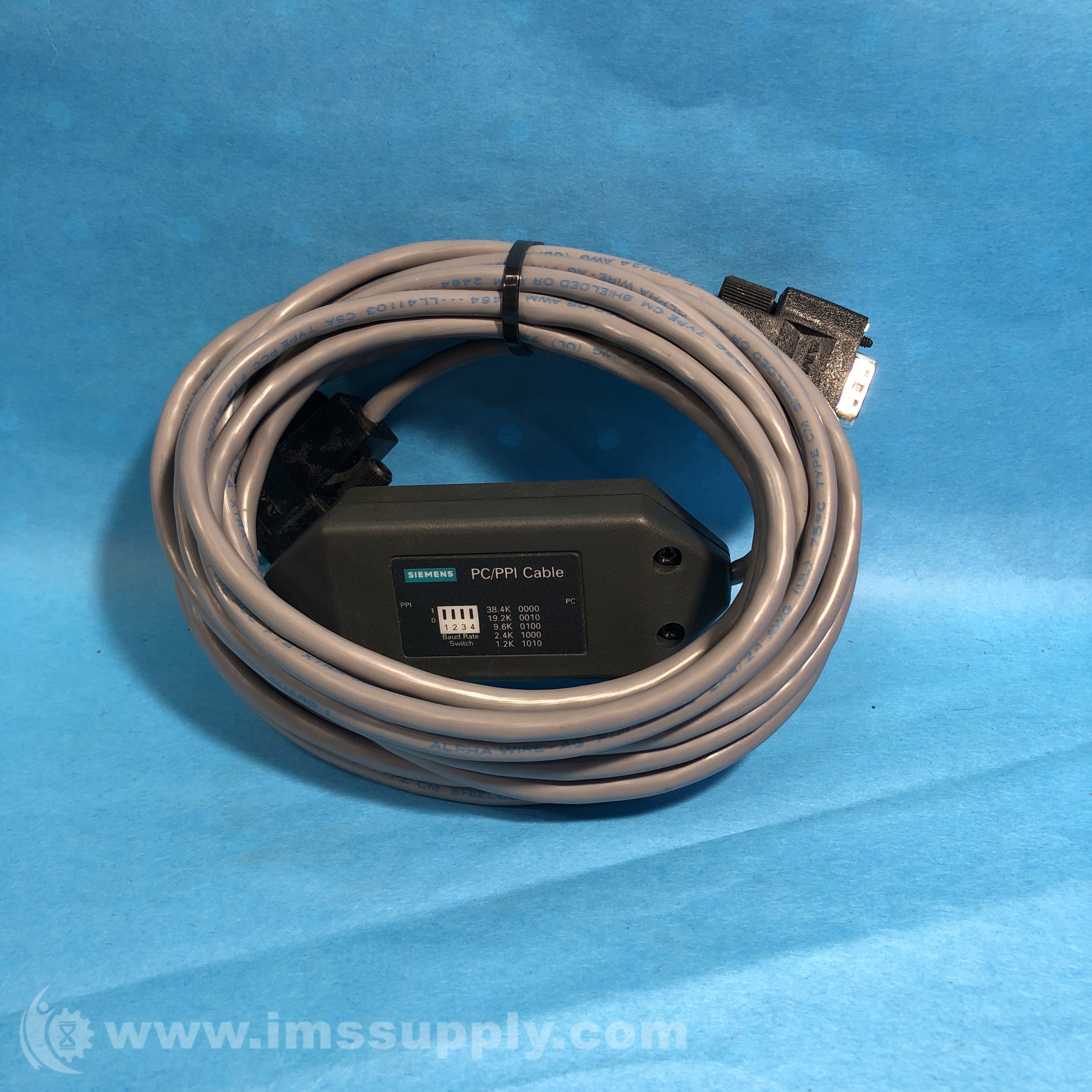 Siemens 6ES7 901-3BF00-0XA0 Simatic S7 PC/PPI Cable - IMS Supply