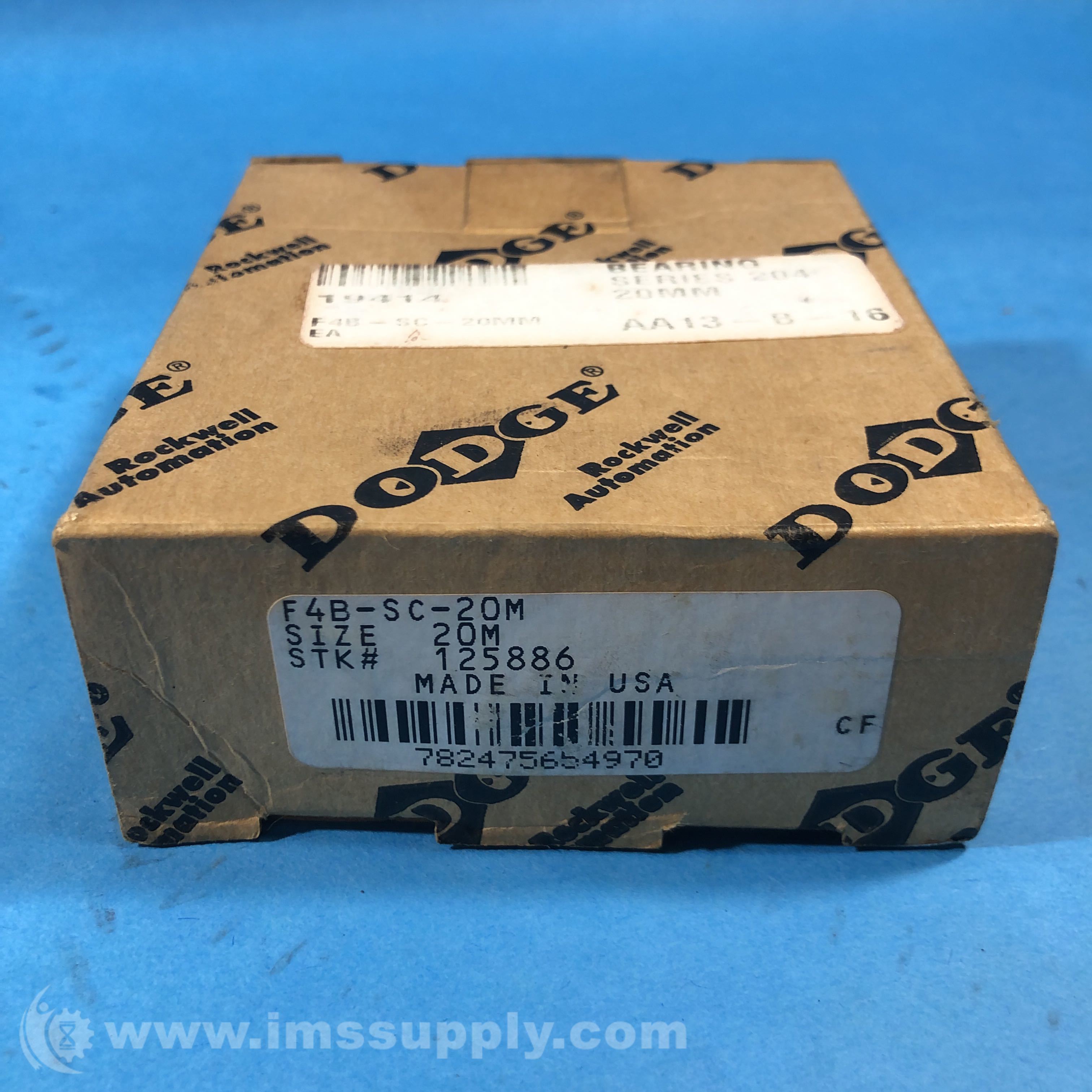 Dodge F4B-SC-20M Flange-Mount Ball Bearing Unit - IMS Supply