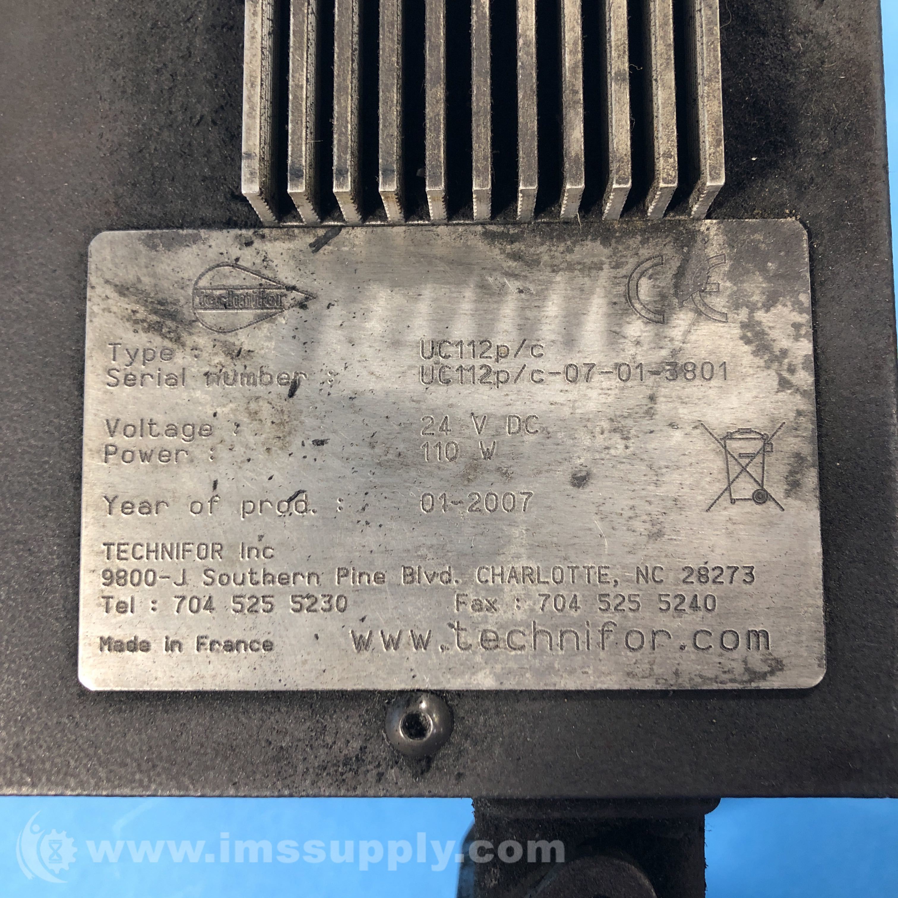 Technifor UC112P/C Control Processor Module Marking System - IMS Supply