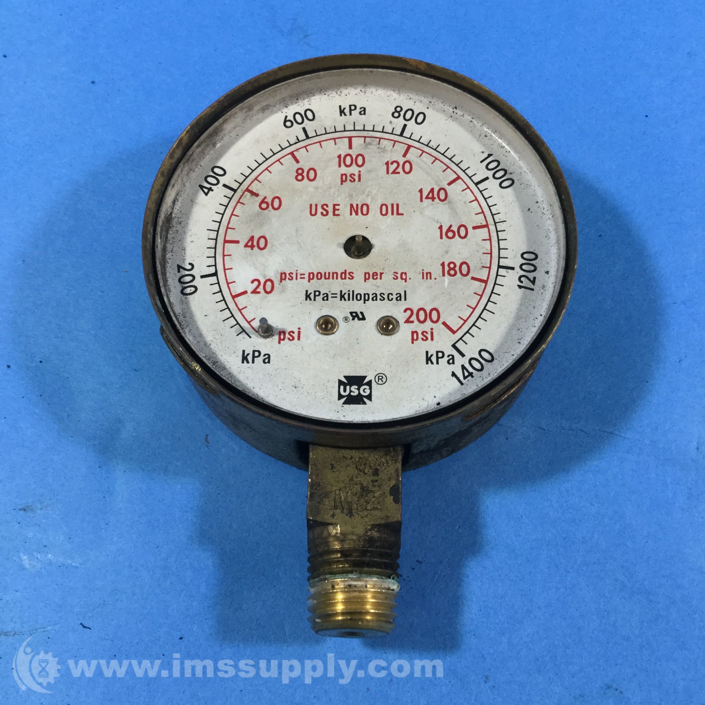 USG CU-2581-JM Regulator Gauge - IMS Supply