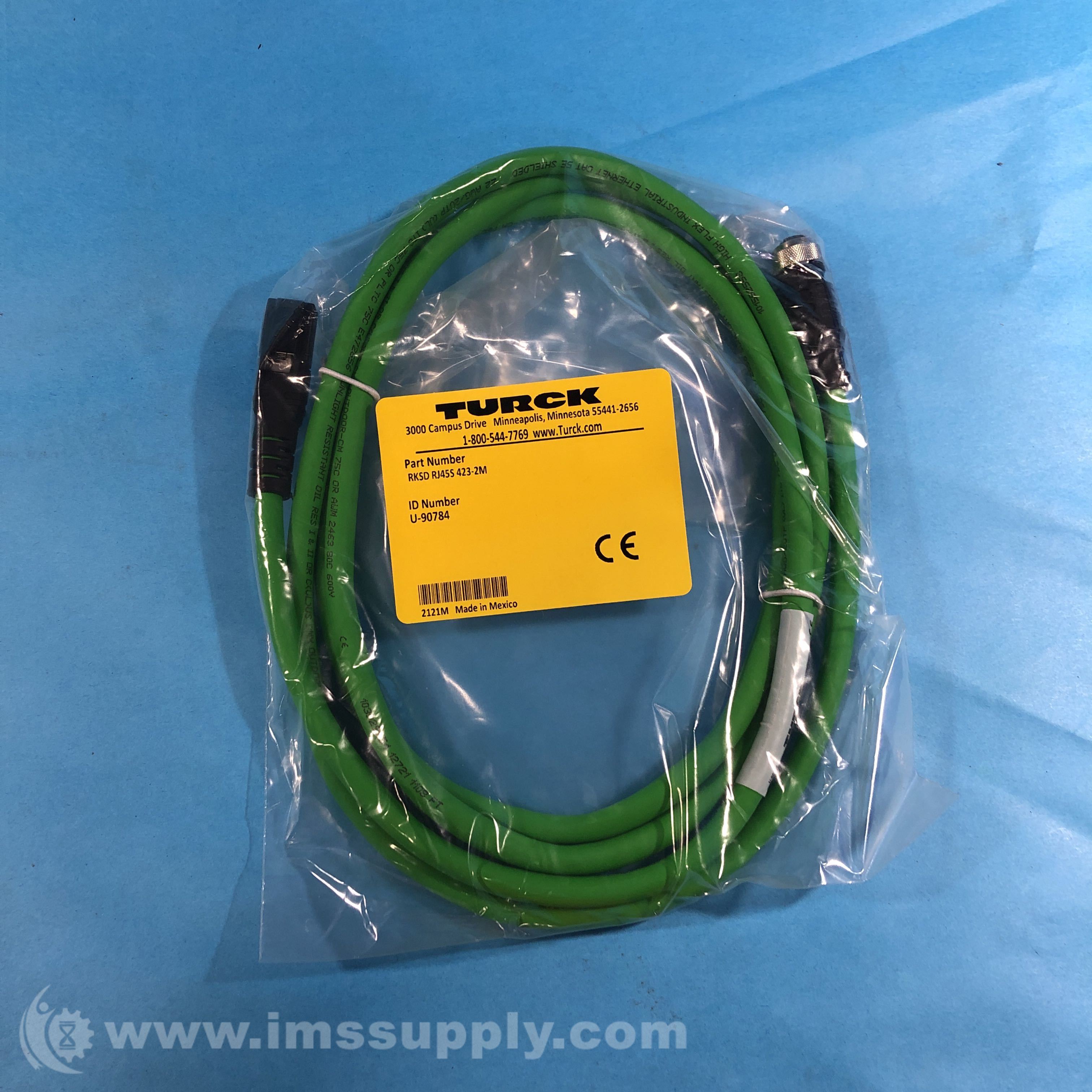 Turck RKSD RJ45S 423-2M PROFINET Cordset Extension Cordset - IMS Supply