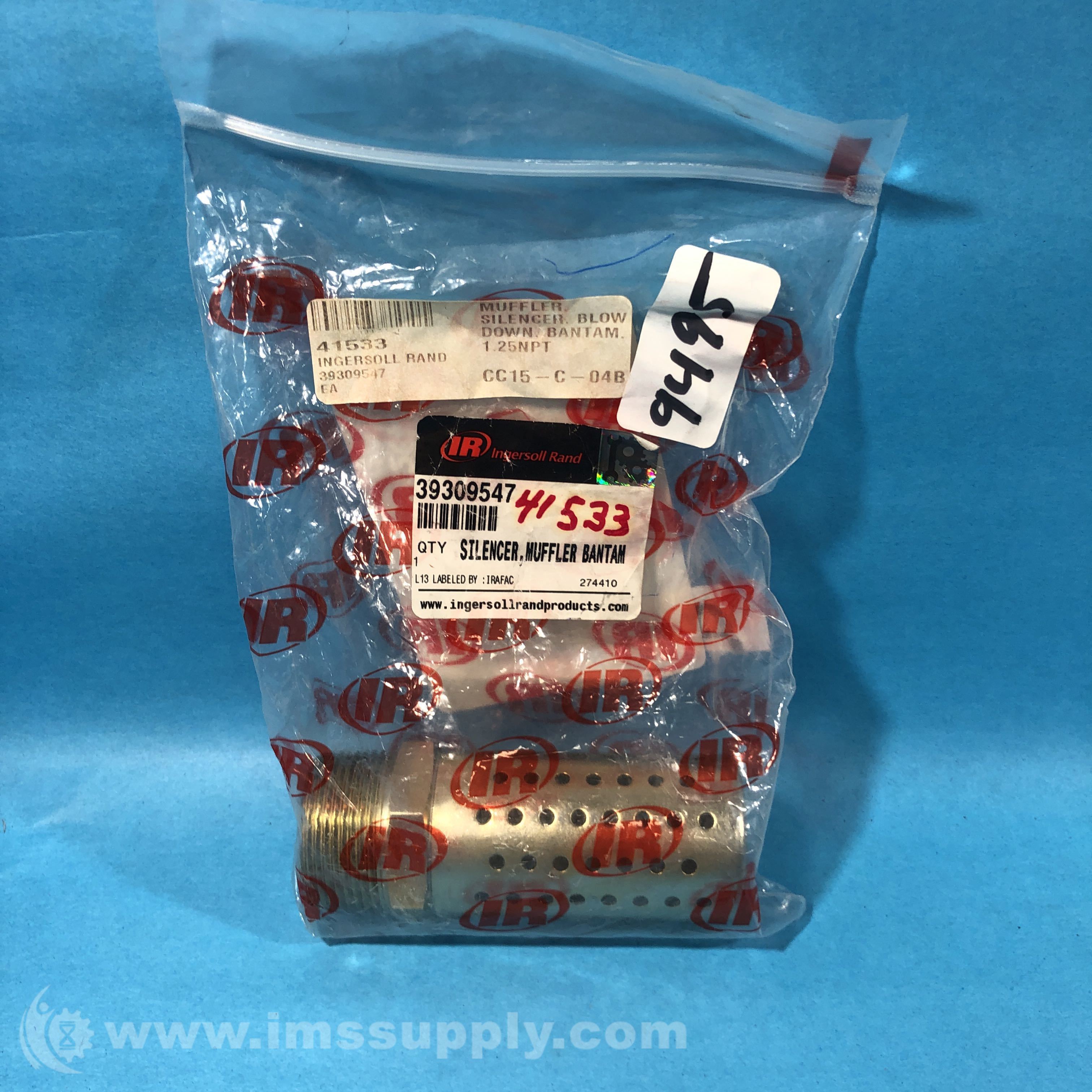 Ingersoll Rand 39309547 Silencer Bantam Muffler Replacement - IMS Supply