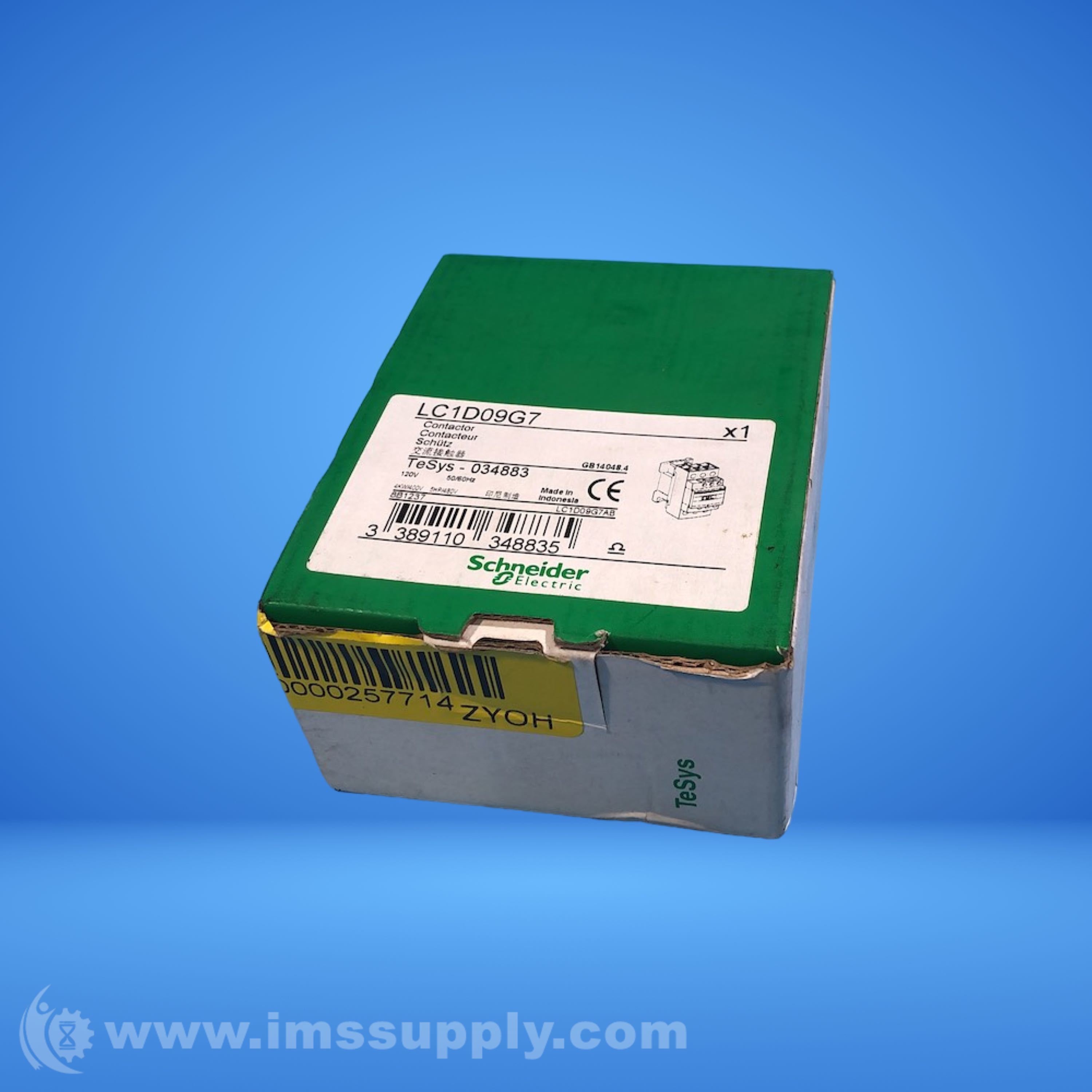 Schneider Electric LC1D09G7 Contactor Motor Control - IMS Supply