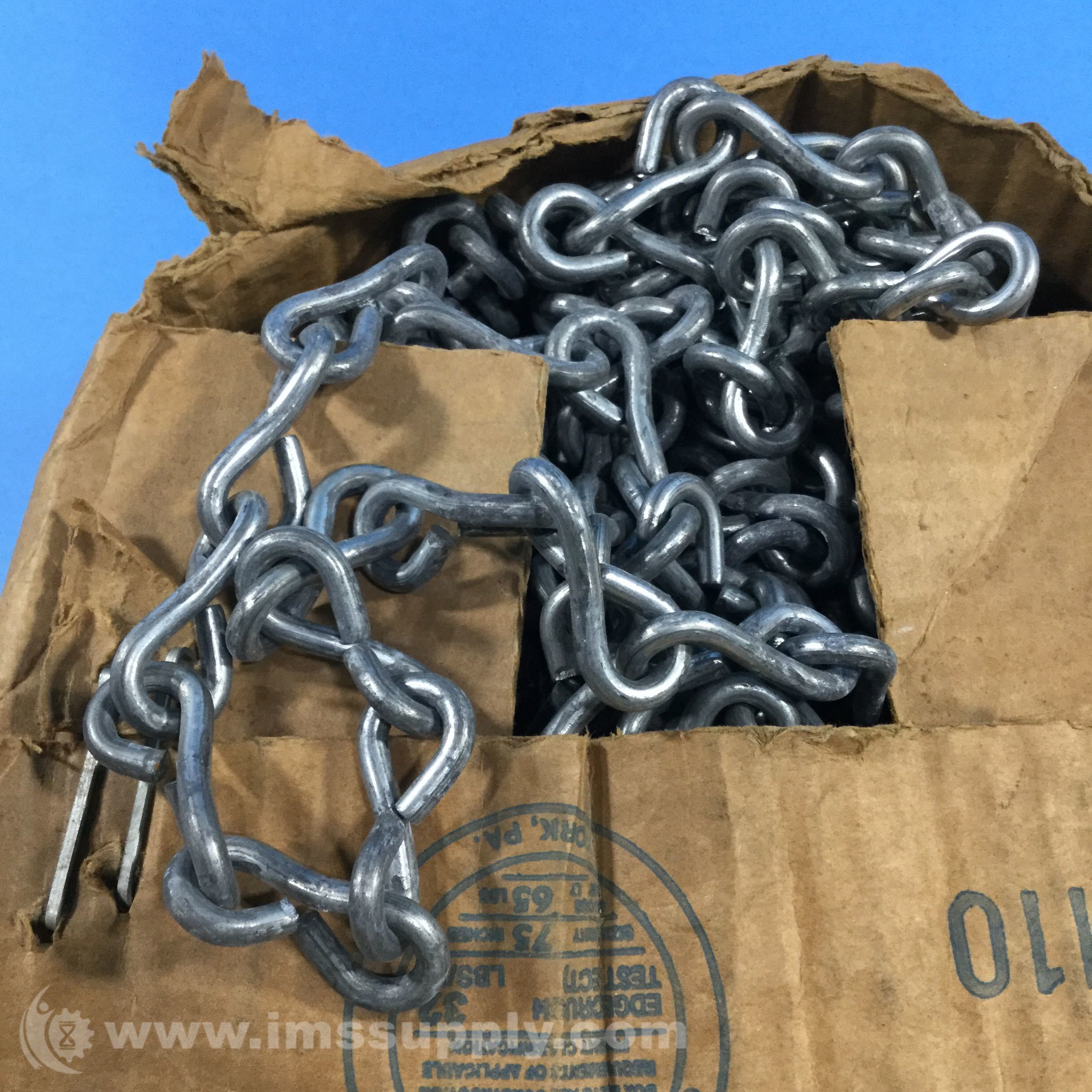 Acco Chain 2607-20801 #8 Single Steel Jack Chain, 100 Feet, Brigh - IMS ...