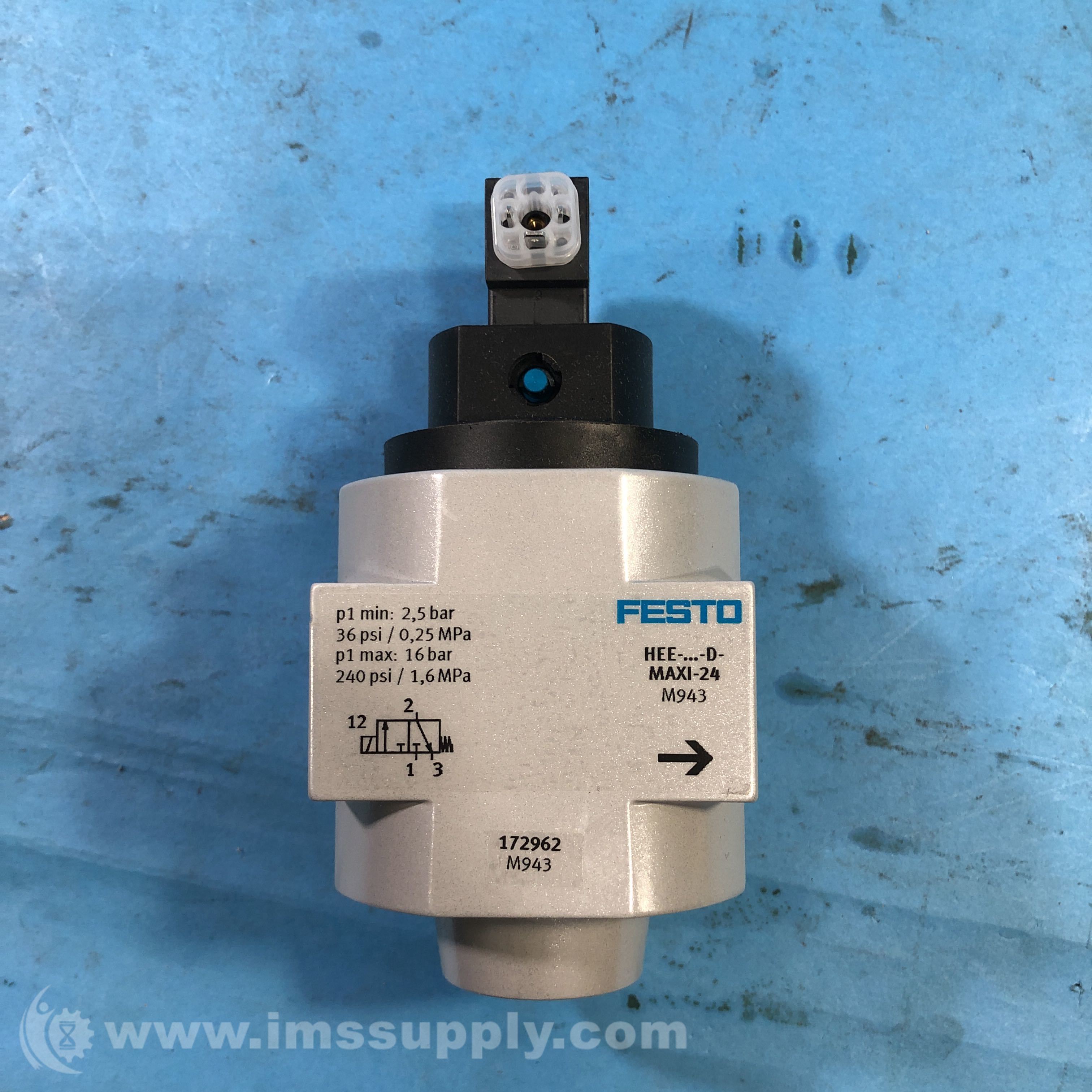 Festo HEE-D-MAXI-24 Start On/Off Valve - IMS Supply