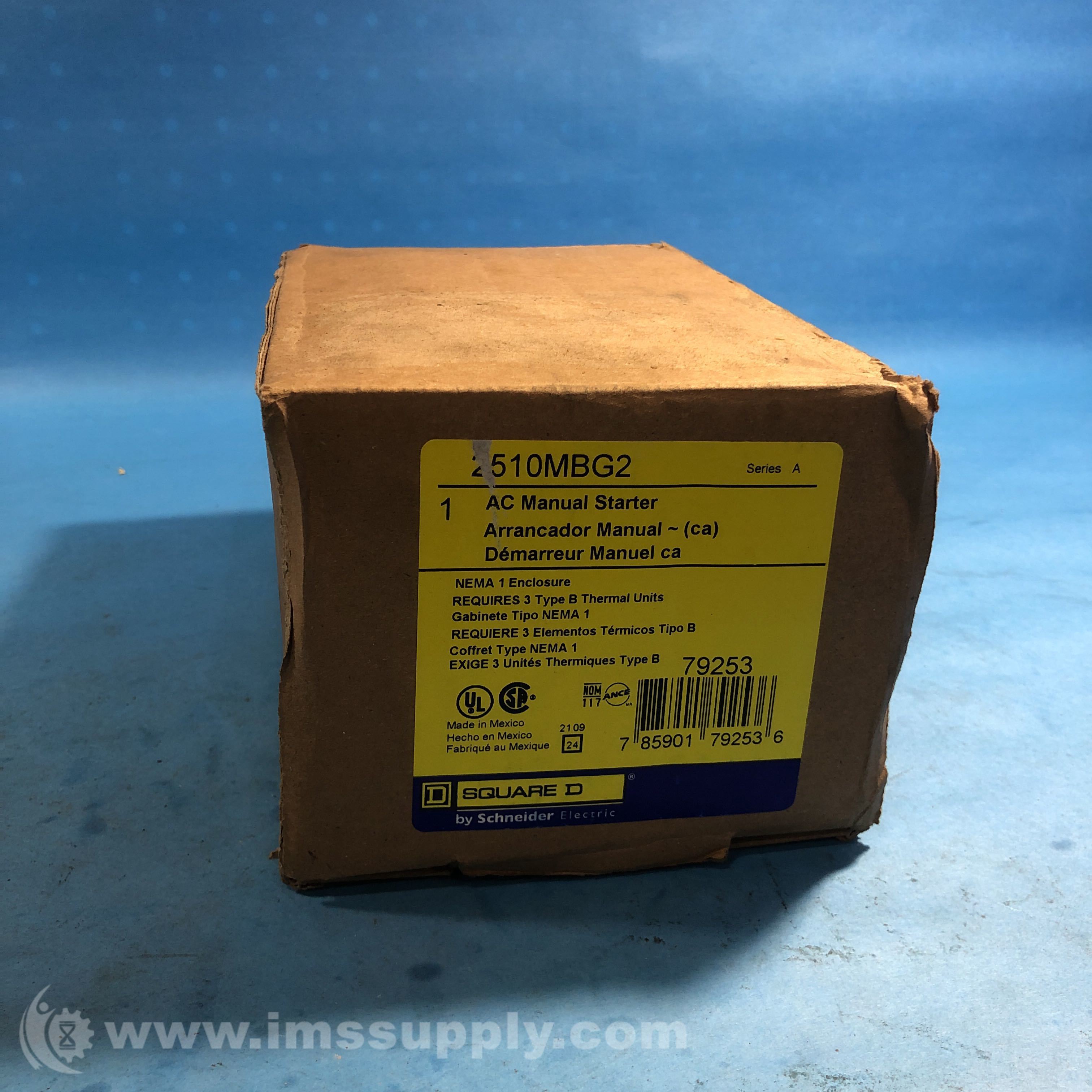 Square D 2510MBG2 Manual Motor Starter - IMS Supply