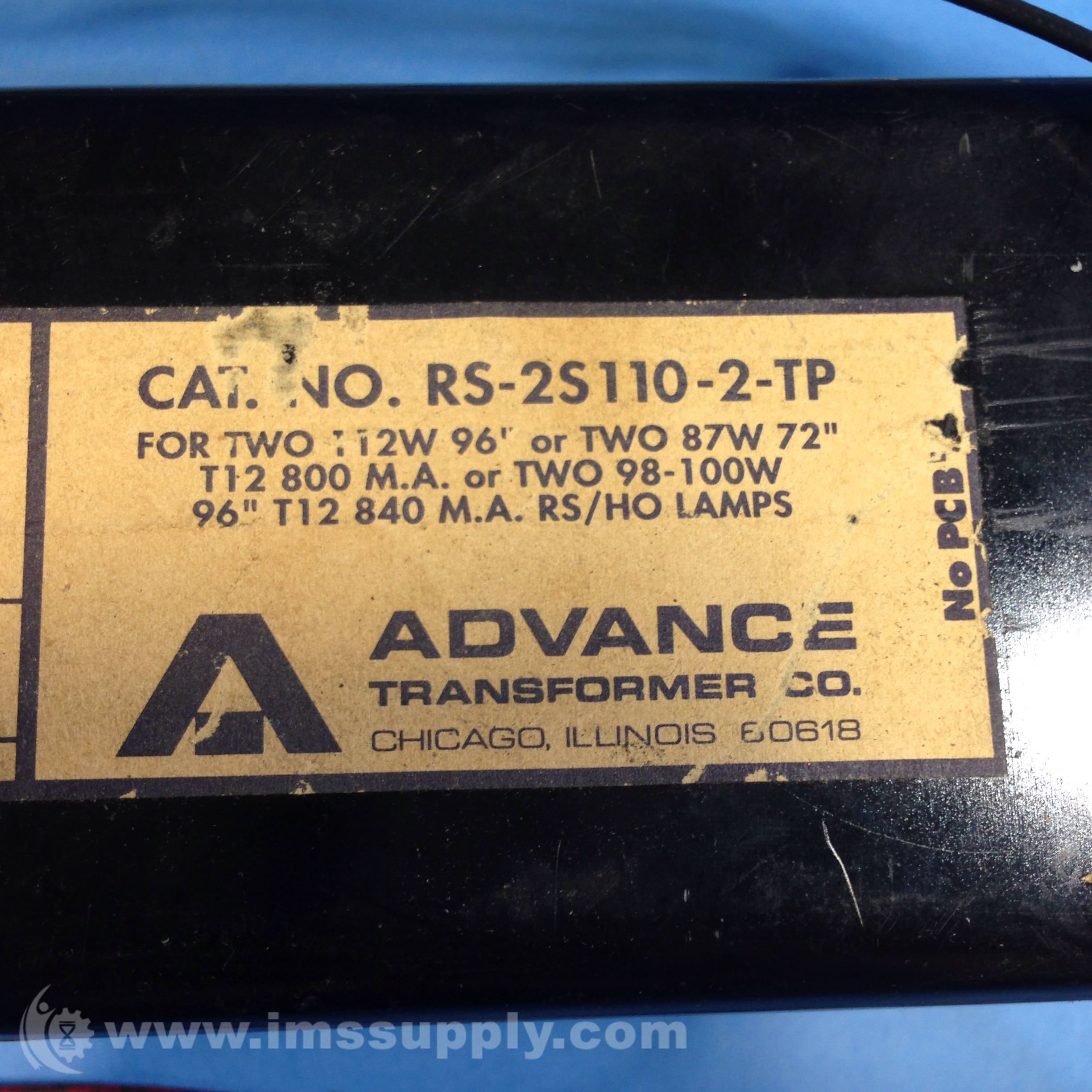 Advance Transformer RS-2S110-2-TP Ballast Magnetic - IMS Supply