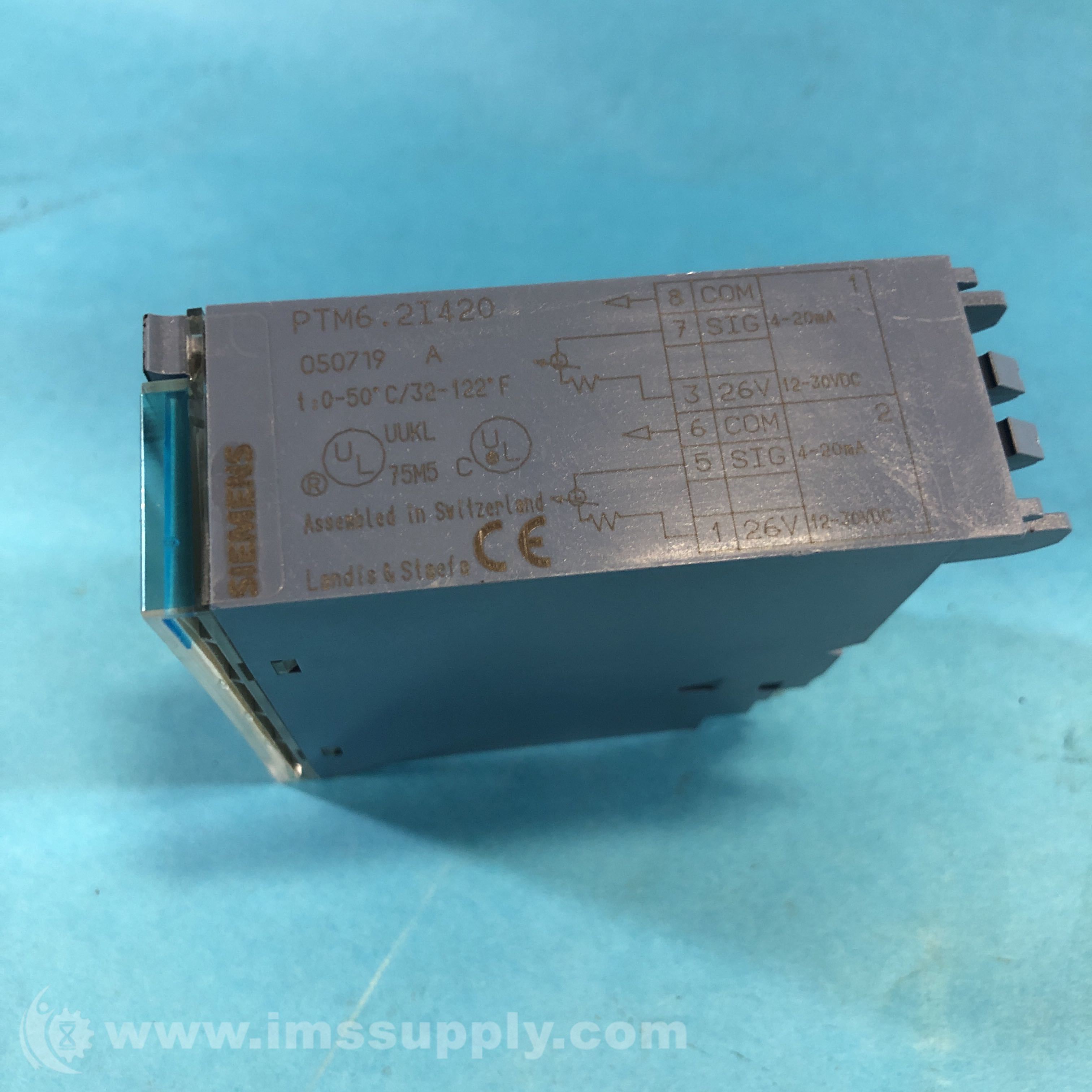 Siemens PTM6.2I420 Point Termination Module Analog Input 4-20 MA - IMS ...