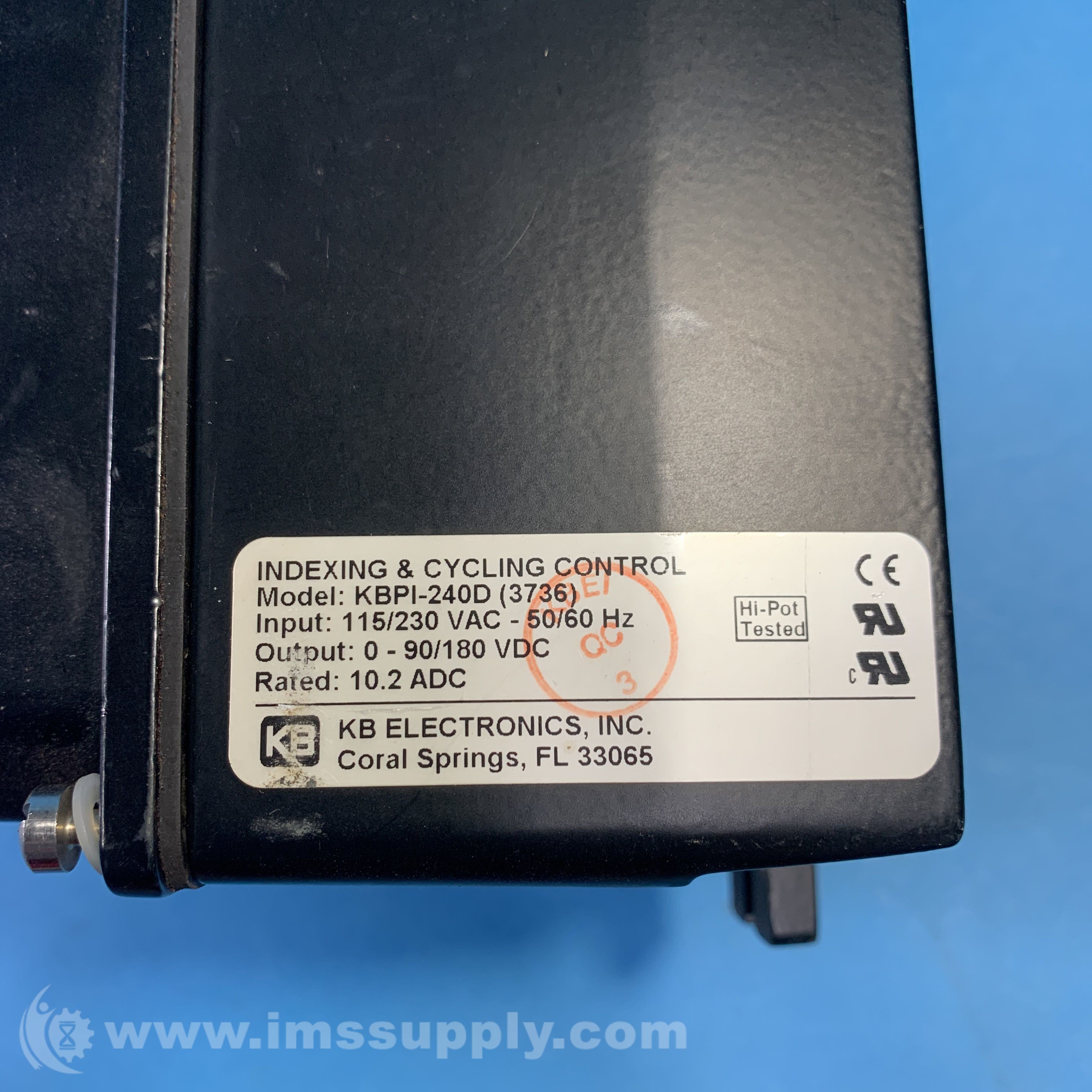 Kb Electronics KBPI-240D (3736) DC Motor Indexing Control - IMS Supply