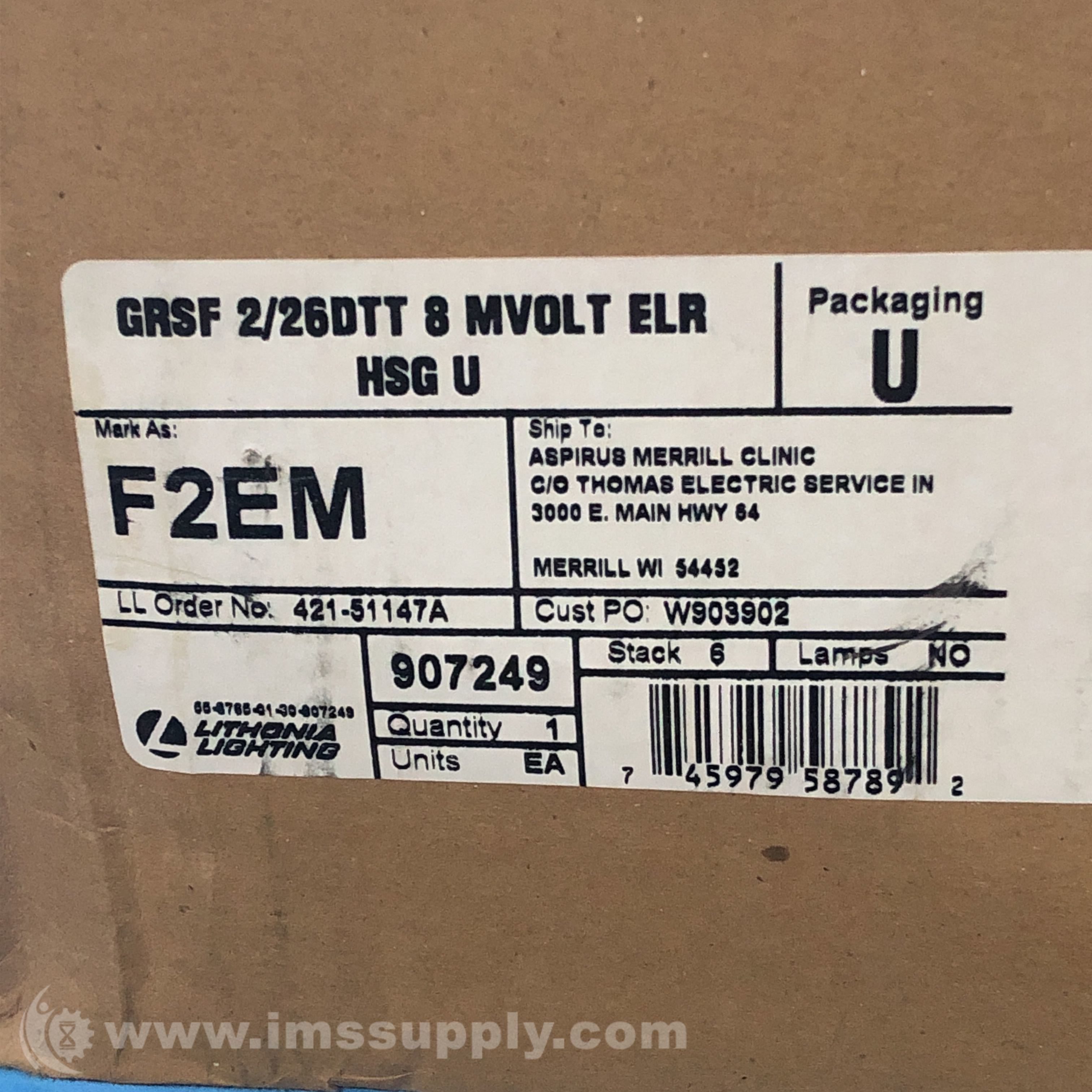 Lithonia Lighting GRSF 2/26DTT 8 MVOLT ELR HSG U Mounting Fixture - IMS ...