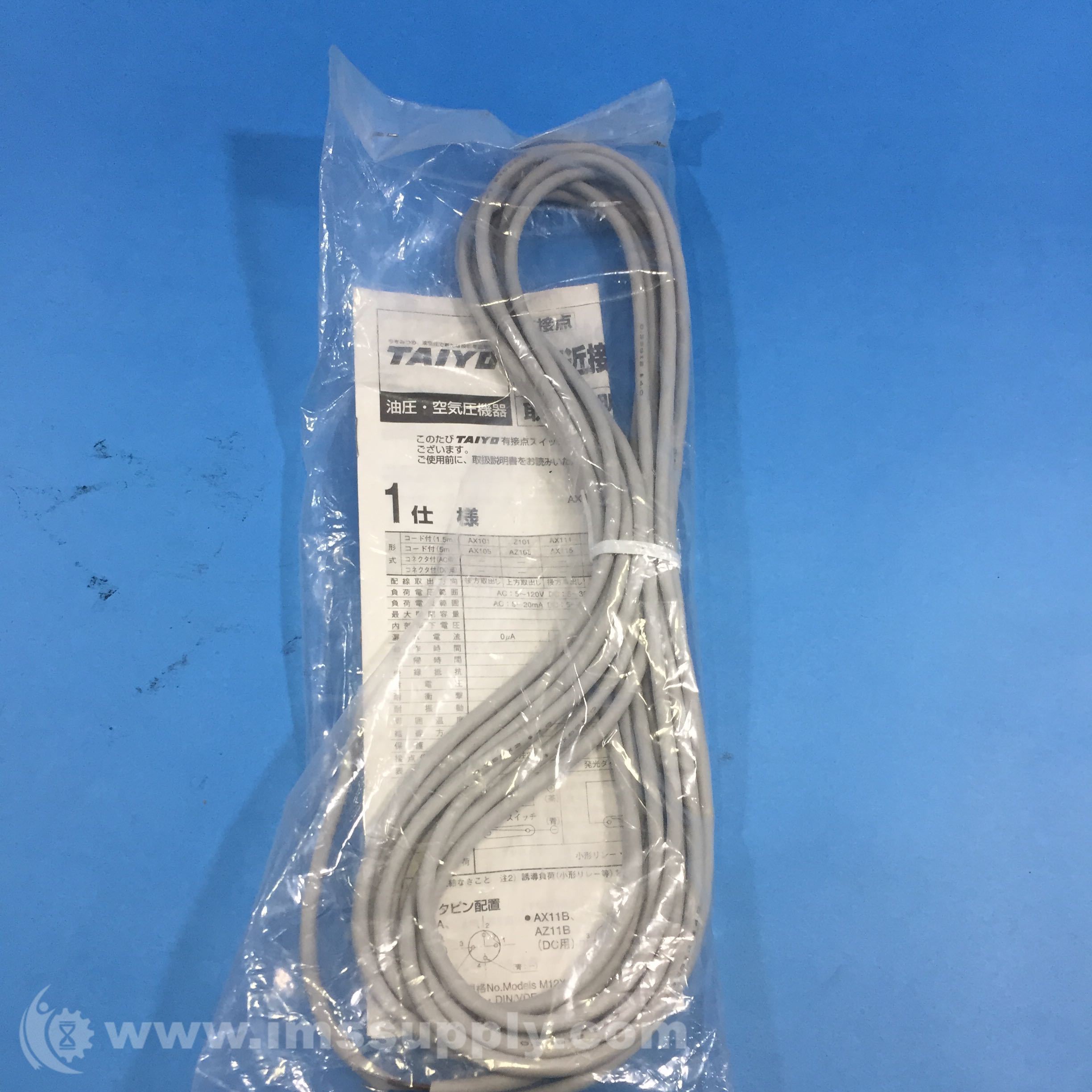 Taiyo AX115 Magnetic Proximity Reed Switch 2-wire 1-LED Type - IMS Supply