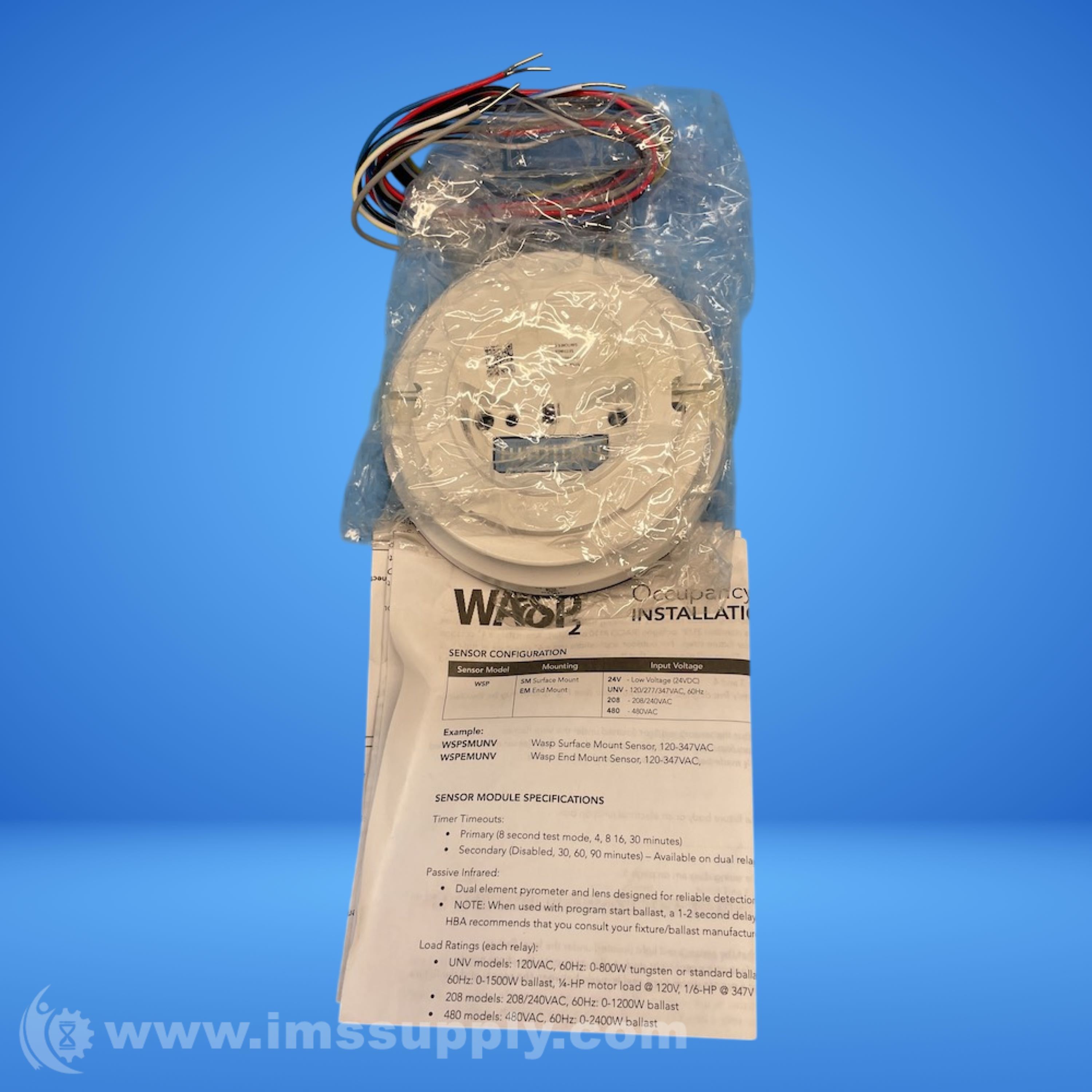 Hubbell WSPLWOSM24V Occupancy Sensor - IMS Supply