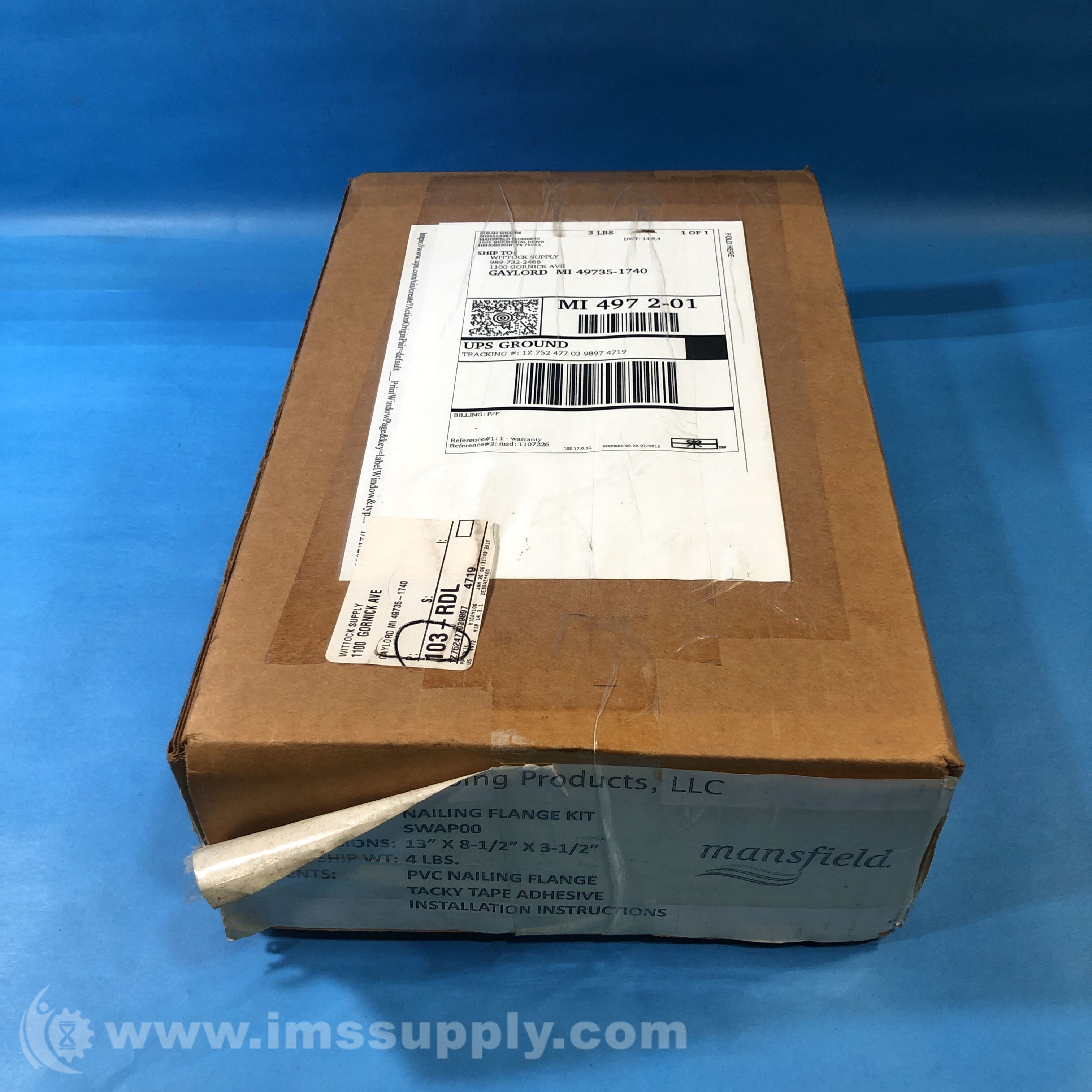 Mansfield Plumbing Products SWAP00 PVC Nailing Flange Kit - IMS Supply