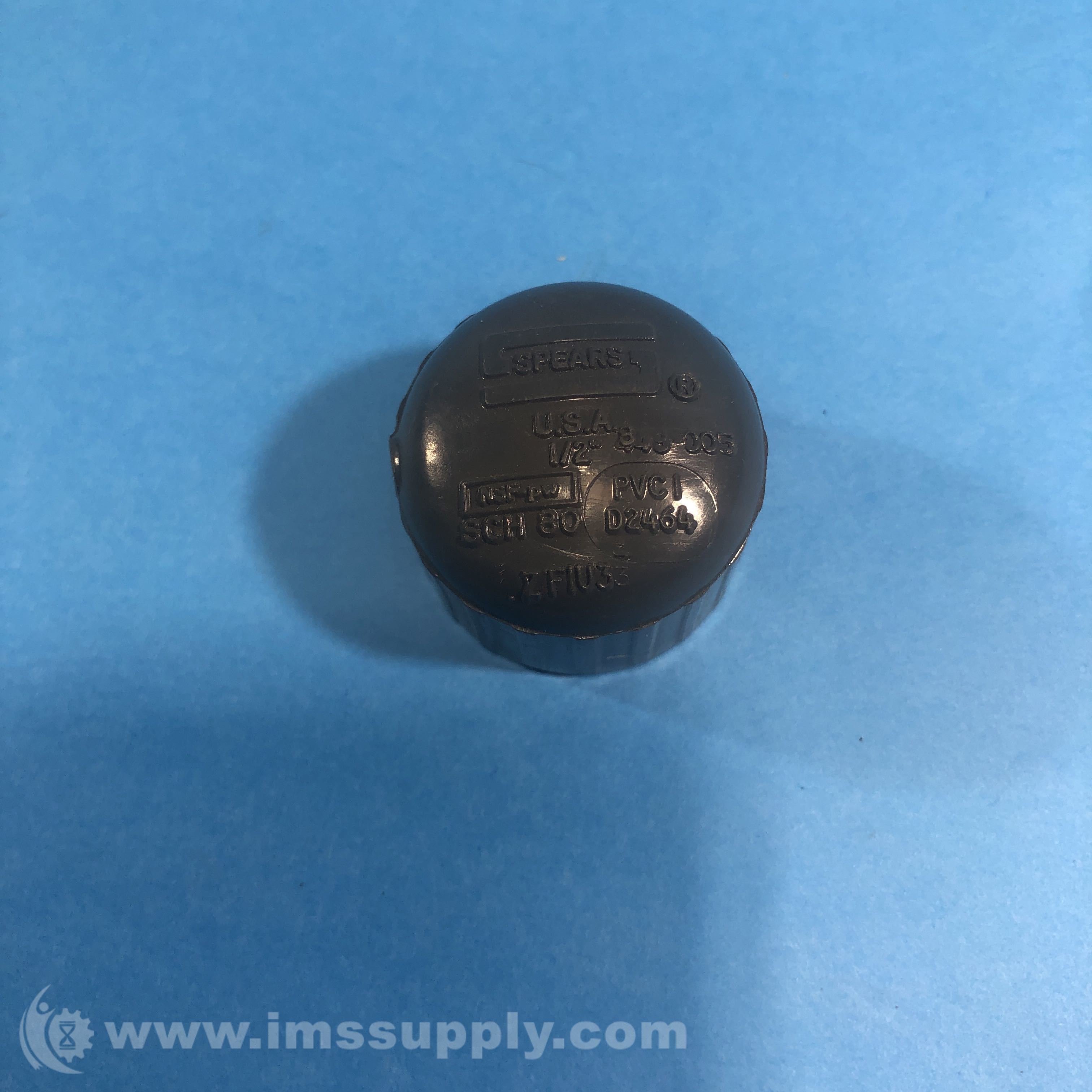 Spears 848-005 1/2" PVC Schedule 80 Cap (FPT) - IMS Supply