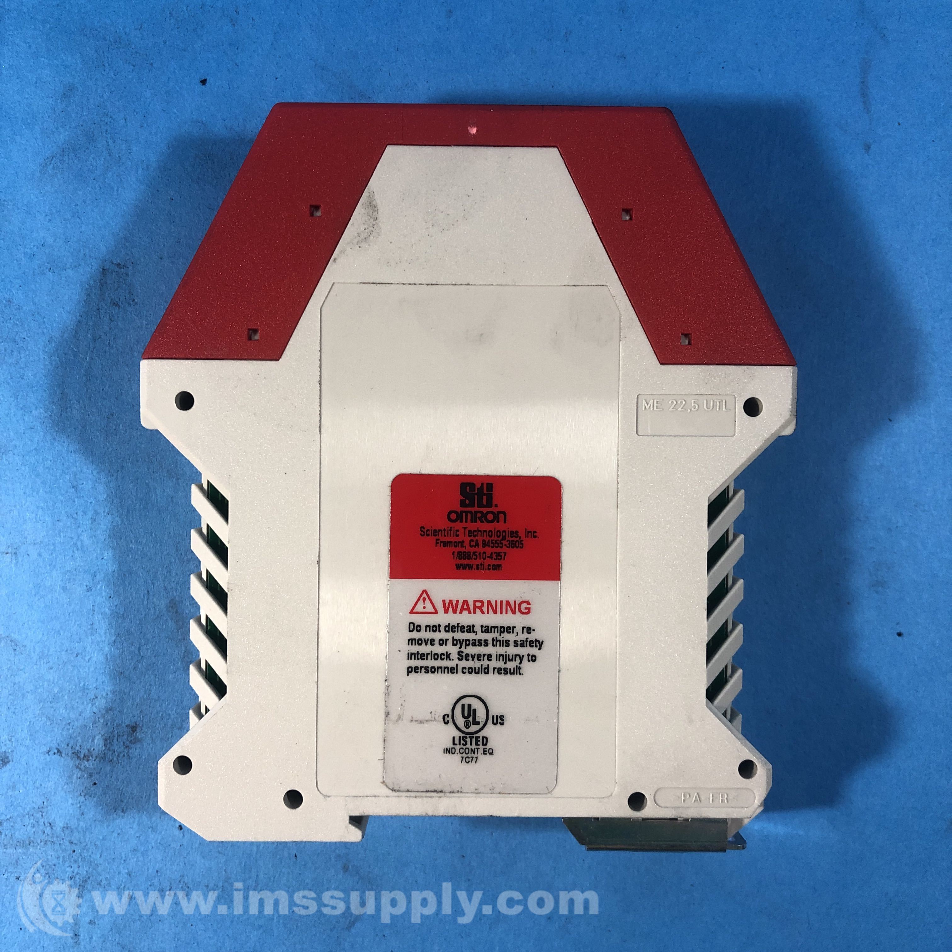 Sti SR104P01 Safety Relay, E-Mech, 1 NO, 1 NC, 4/2AAC/ADC - IMS Supply