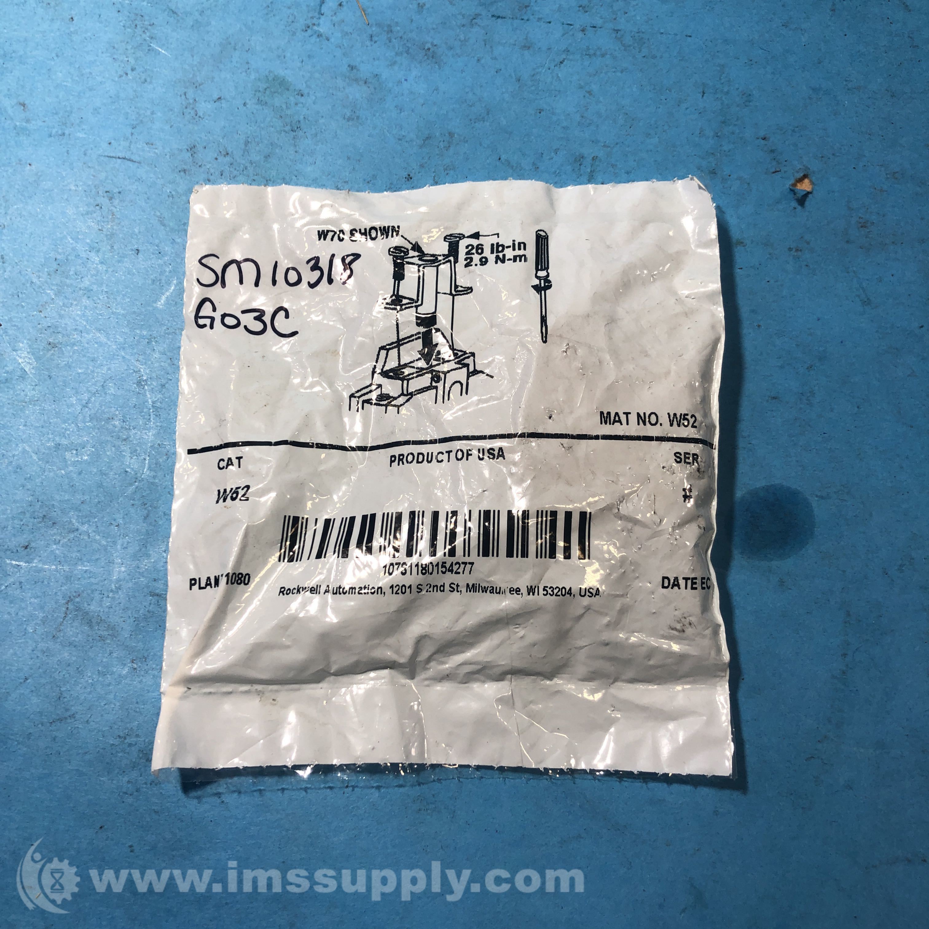 Allen Bradley W52 Overload Thermal Unit Heating Element - IMS Supply