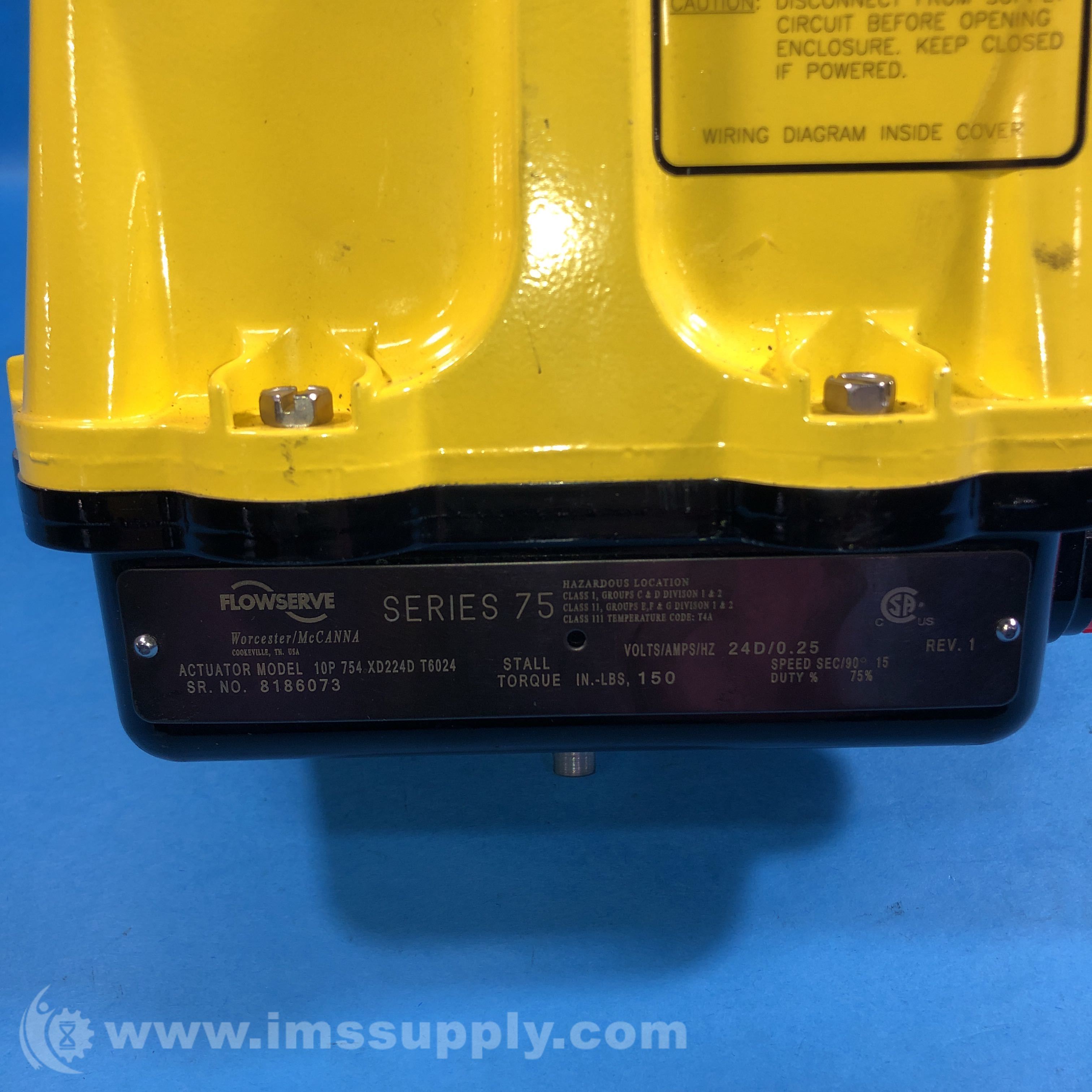 Flowserve 10P 754 XD224D T6024 Actuator - IMS Supply