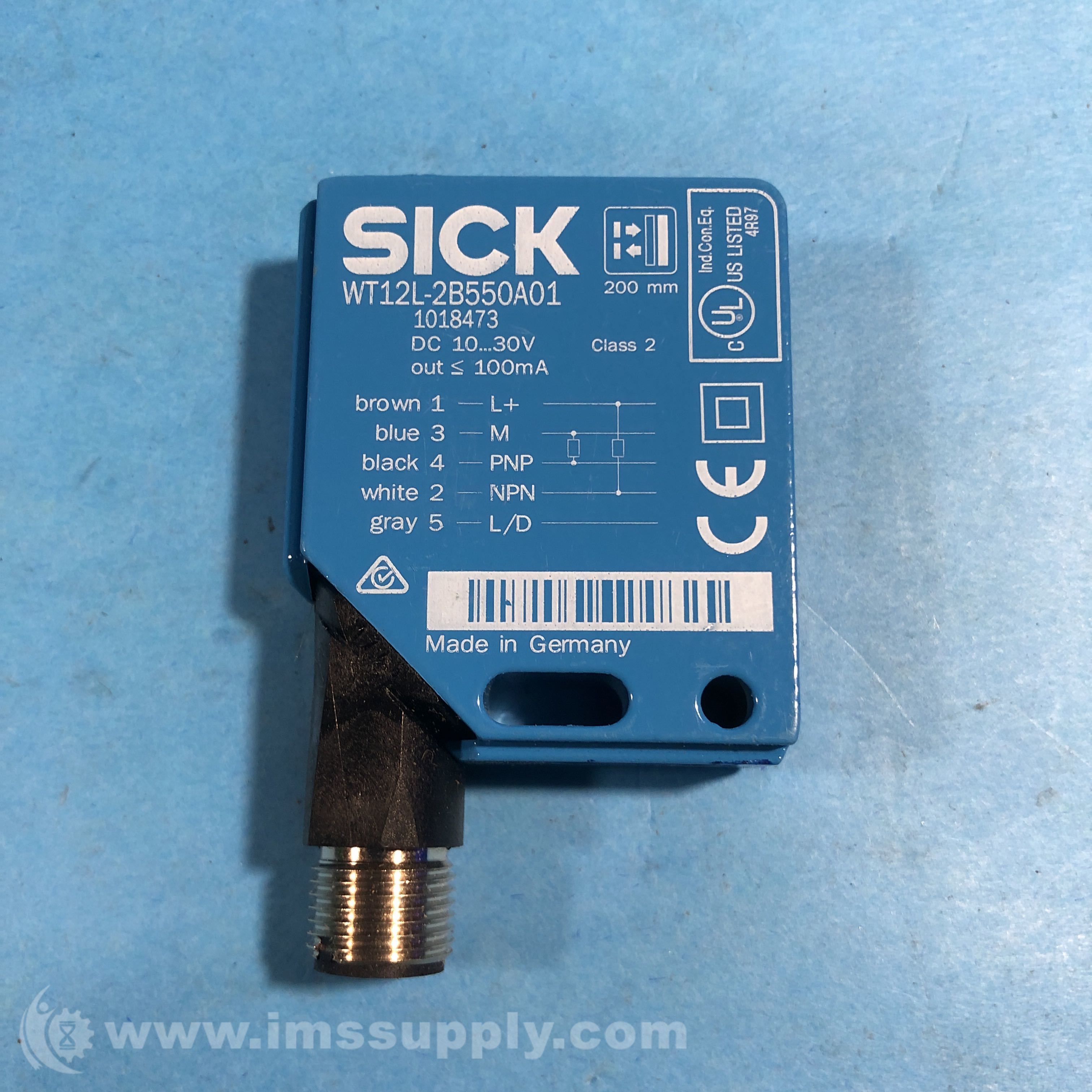 Sick WT12L-2B550A01 Photoelectric Sensor - IMS Supply