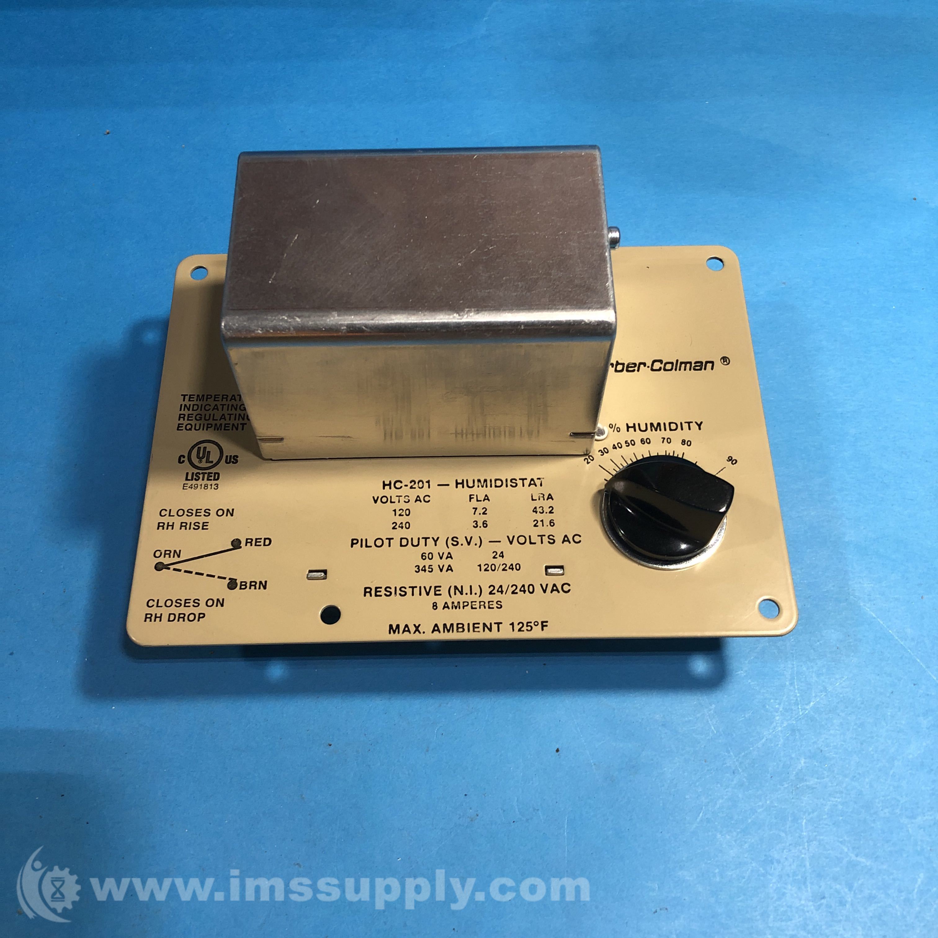 Barber Colman HC-201 Duct 15 to 95 % RH Controller Humidistat - IMS Supply