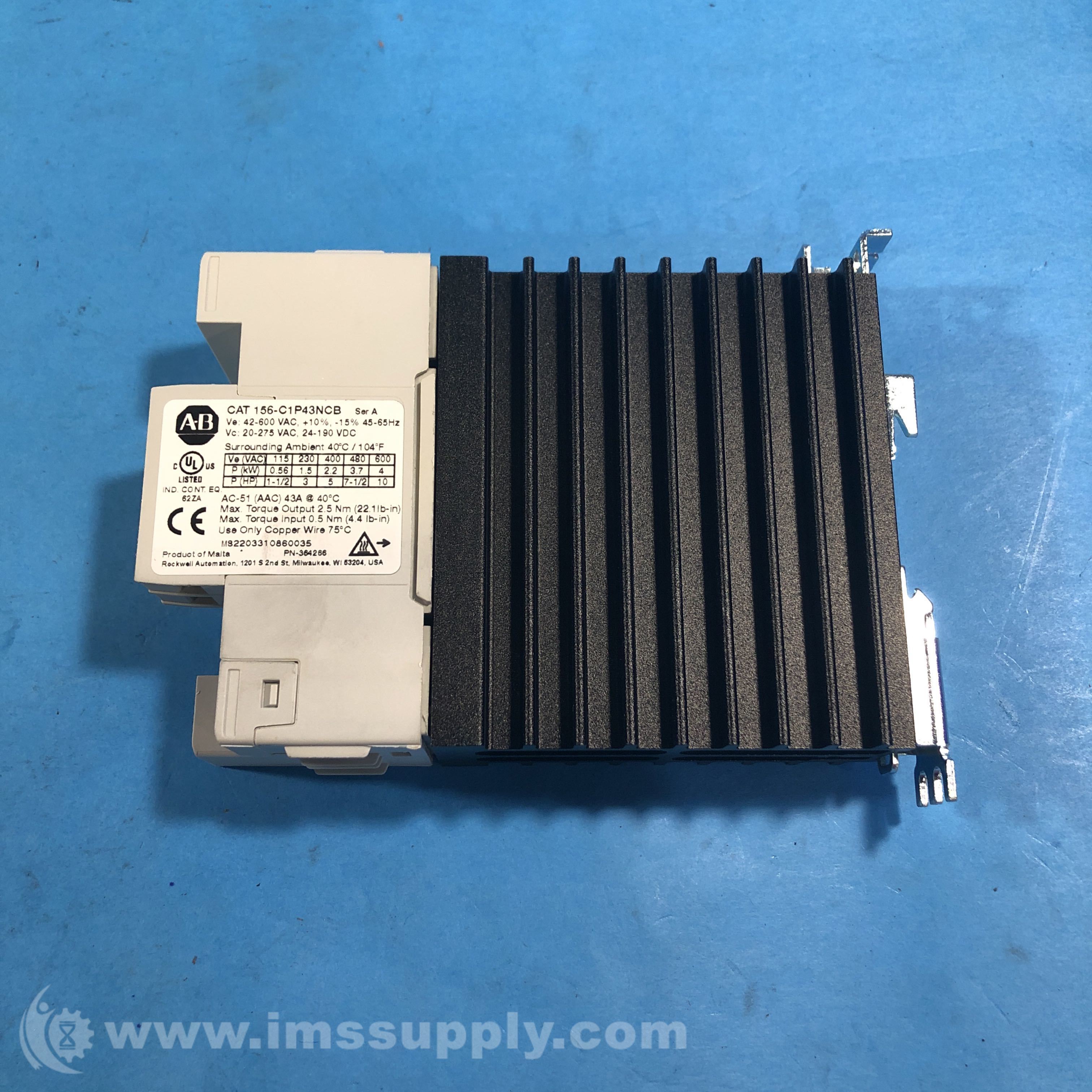 Allen Bradley 156-C1P43NCB Series A Solid State Contactor - IMS Supply