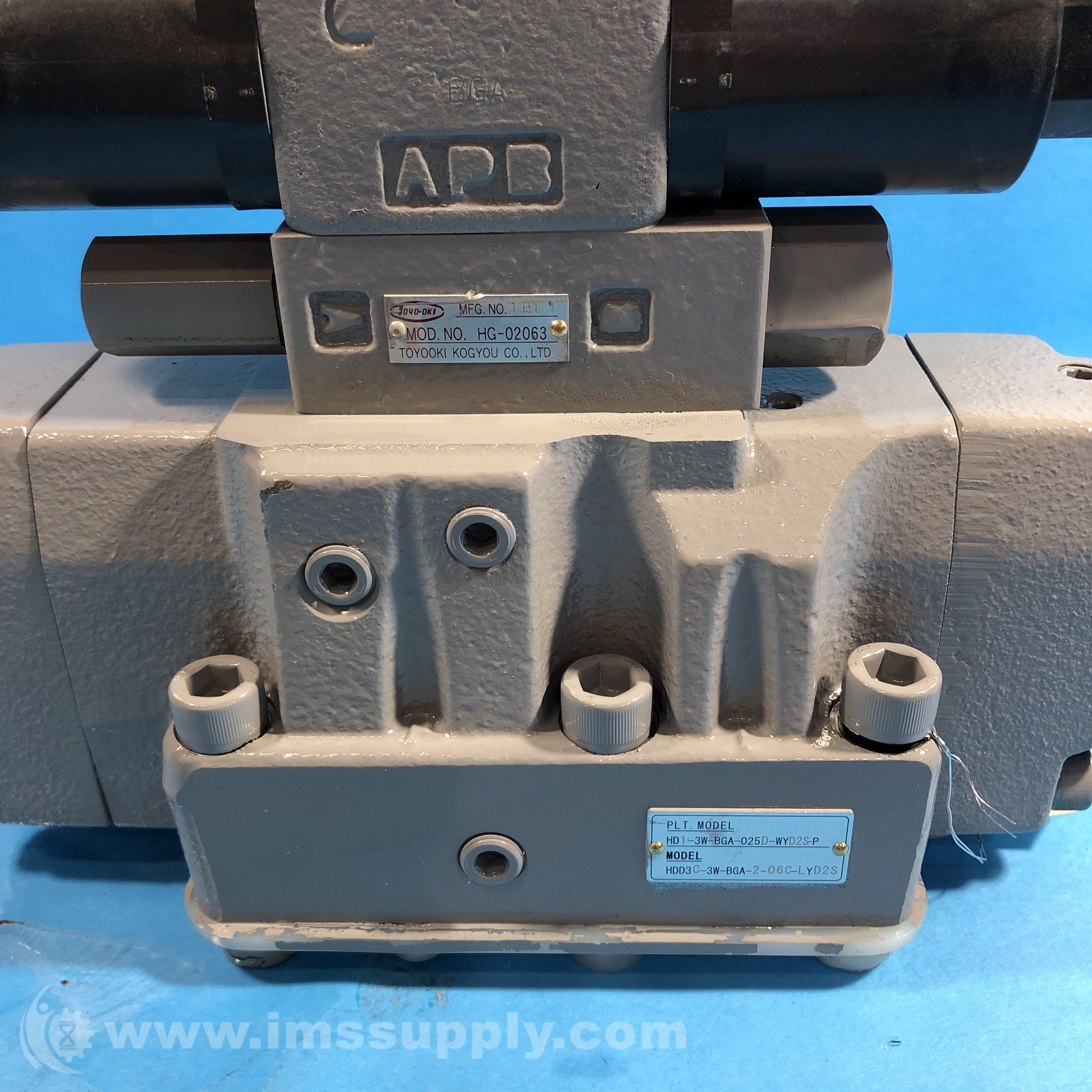 Toyooki Kogyo HDD3C-3W-BGA-2-06C-LYD2S Solenoid Valve - IMS Supply