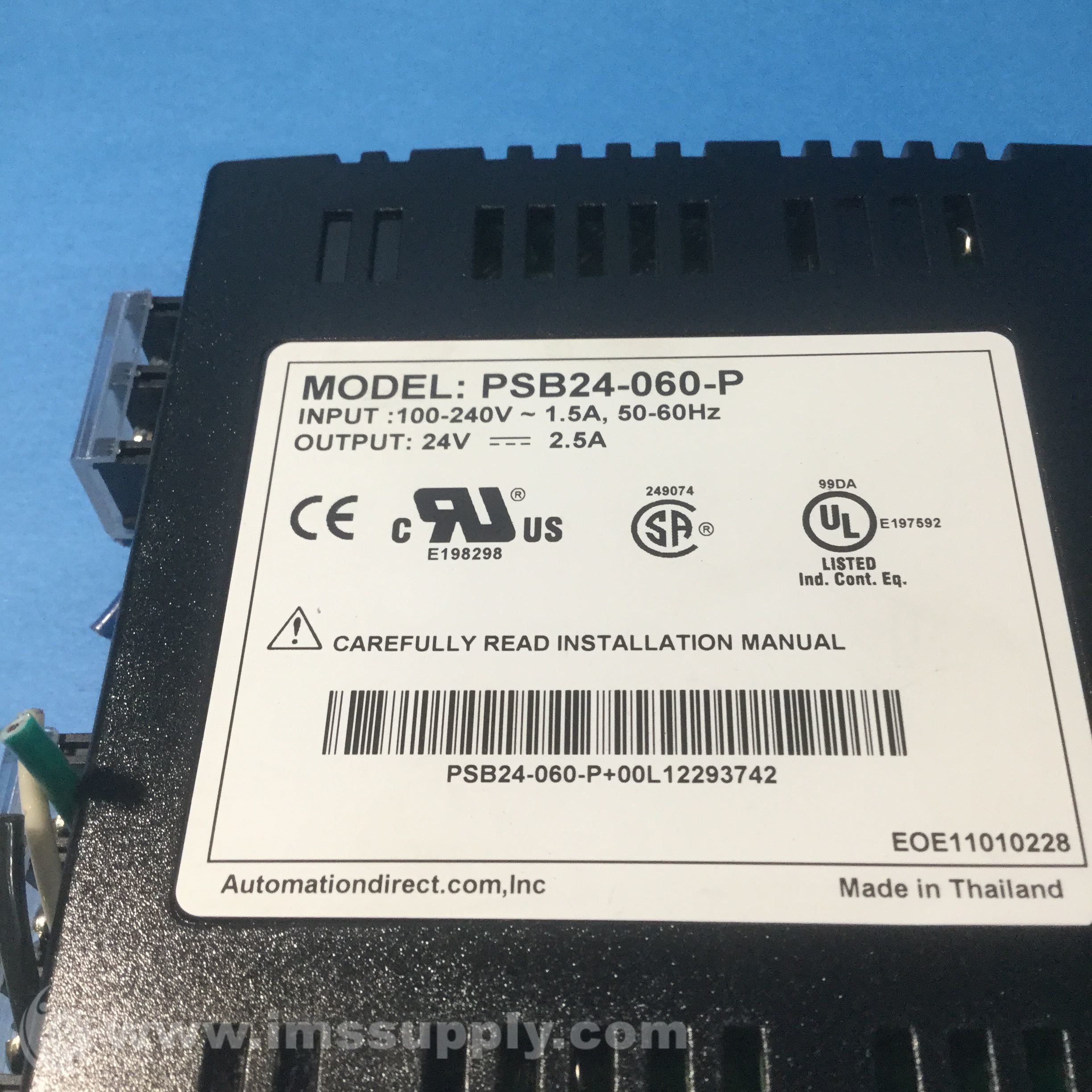 Automation Direct PSB24-060-P Power Supply 100-240V 50-60Hz - IMS Supply