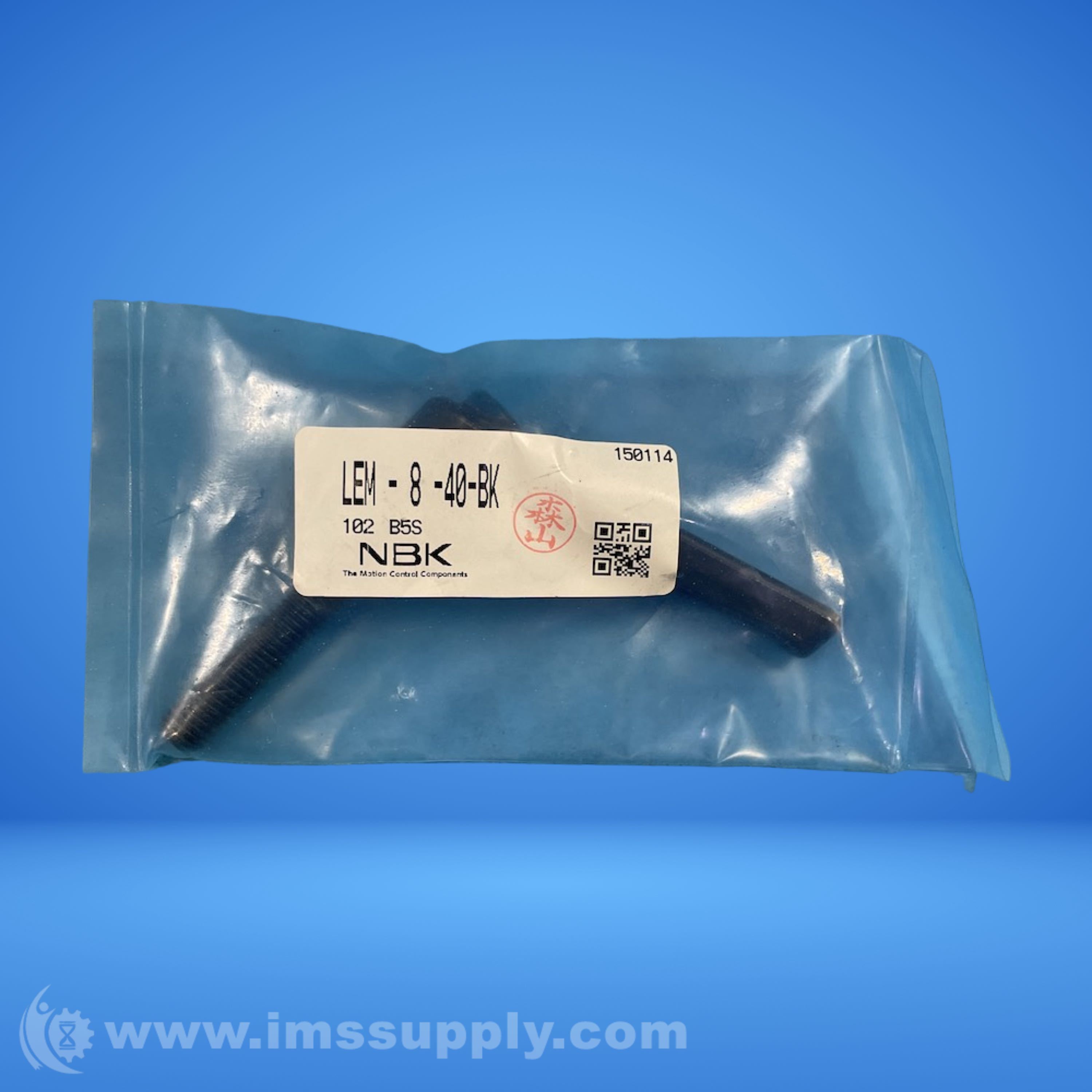 NBK LEM-8-40-BK Plastic Clamp Lever, M8 - IMS Supply