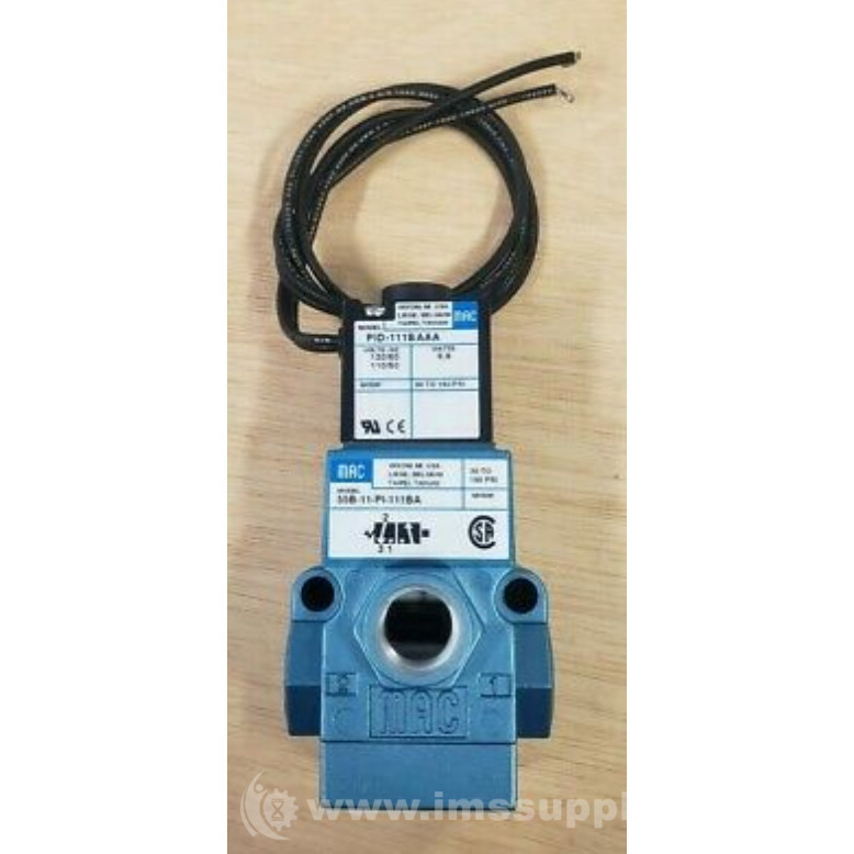 MAC Valves Inc 55B-11-PI-111BA SOLENOID VALVE - IMS Supply