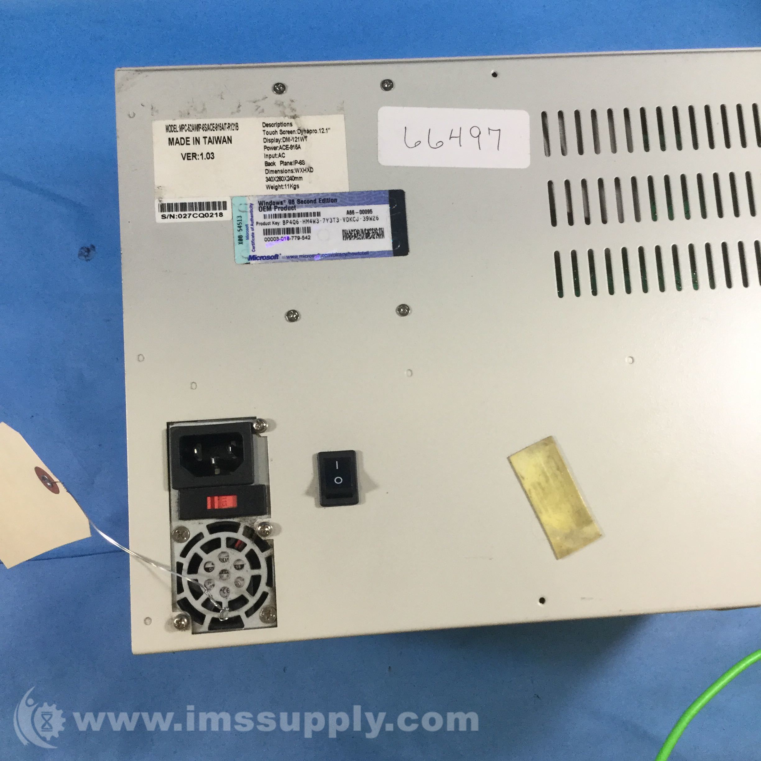Dynapro MPC-52AW/IP-6S/ACE-915A/T-R121B Industrial Interface - IMS Supply