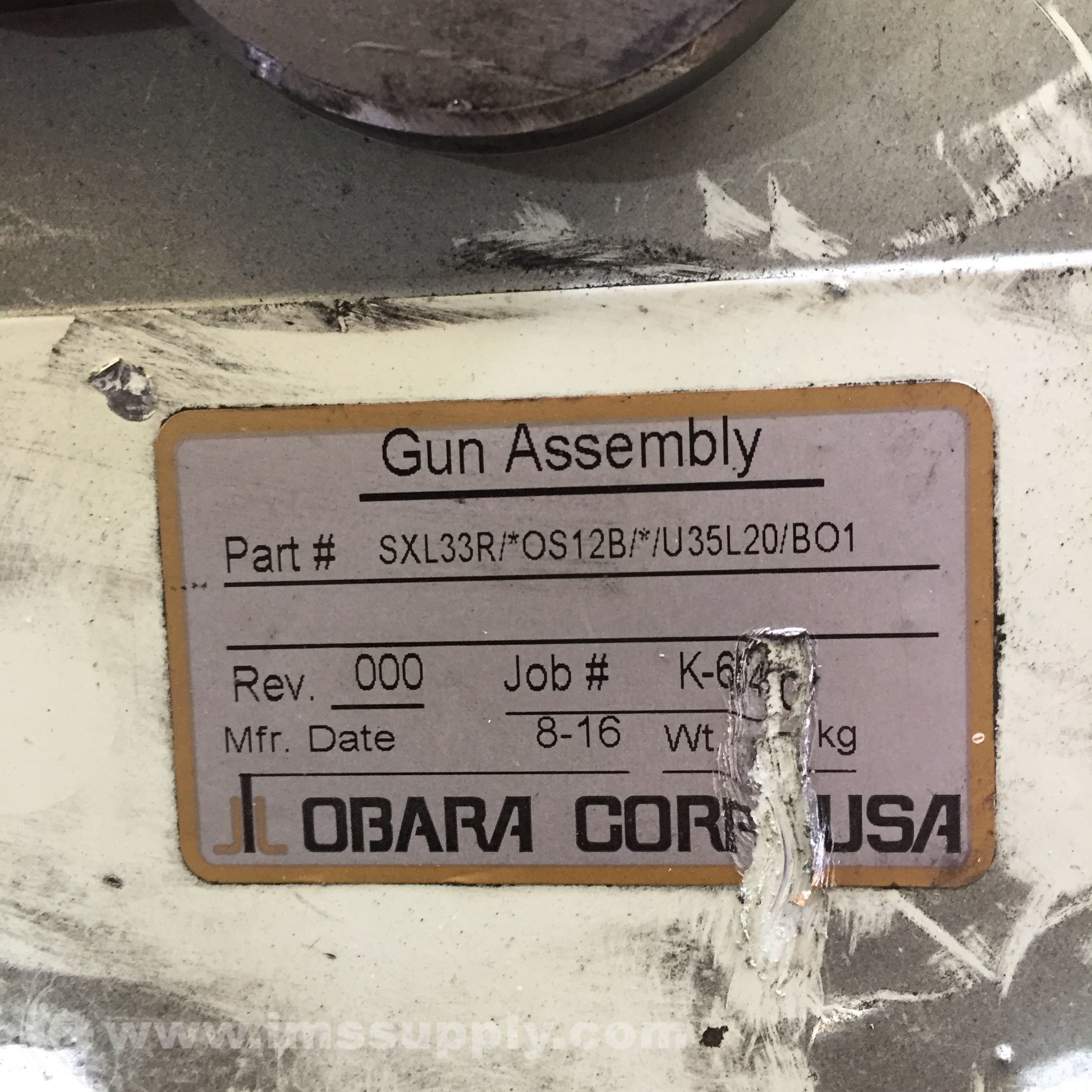 Obara Corp SXL33R/*OS12B/*/U35L20/BO1 Universal Semi-Gun Unit - IMS Supply