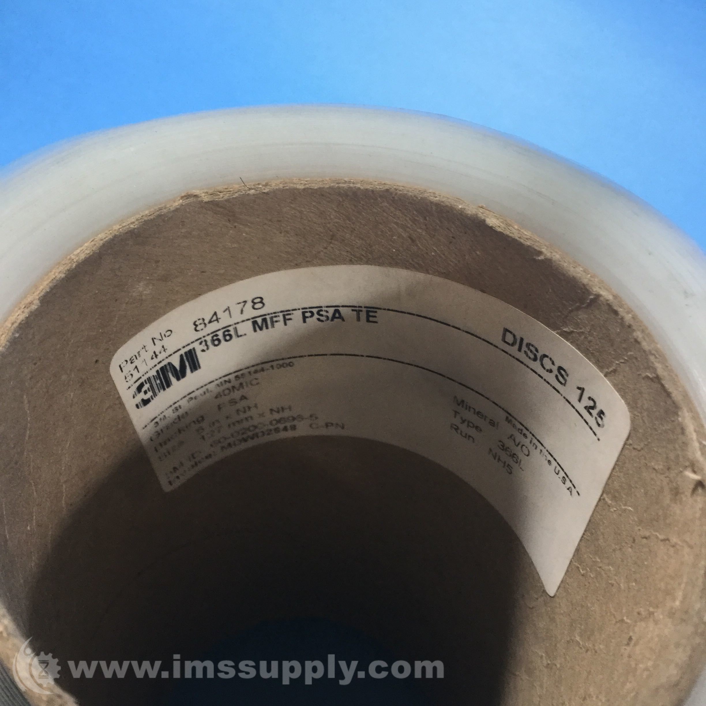 3M Company 366L Microfinishing Film Disc, 125 Discs - IMS Supply