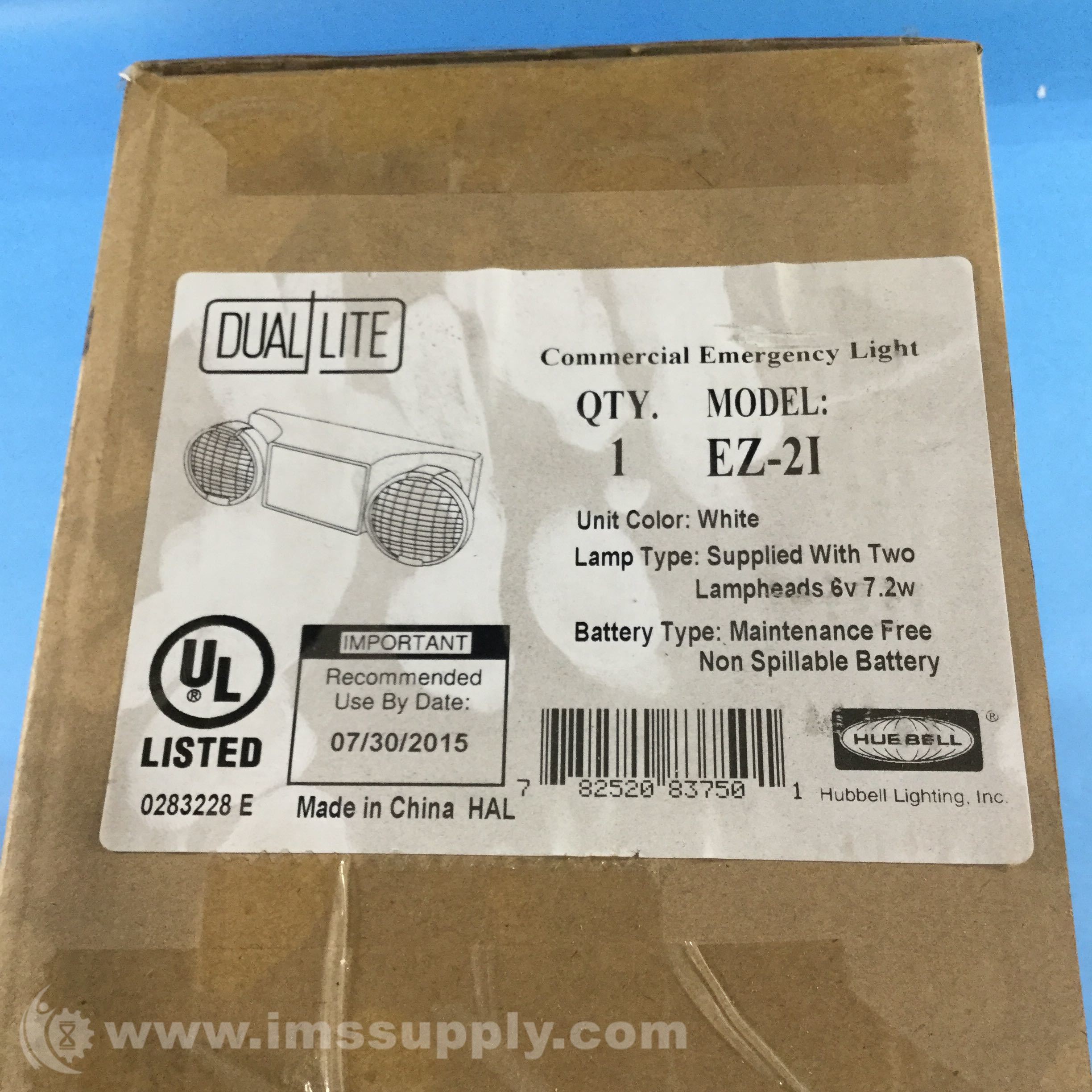 Dual Lite EZ-2I EZ-2 Series Two Head Emergency Lighting Unit - IMS Supply