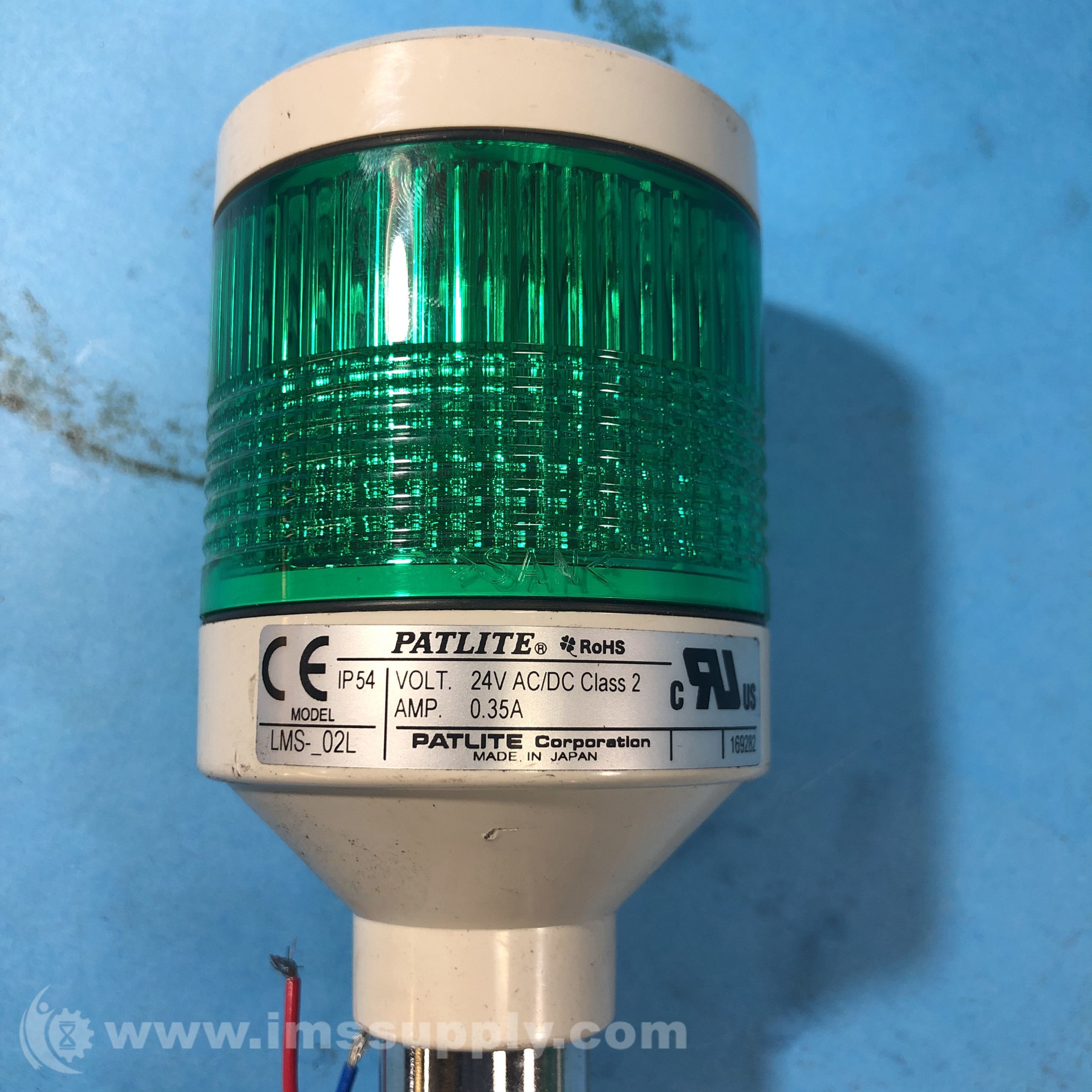 Patlite LMS-102L-G Green Steady Pilot Light - IMS Supply
