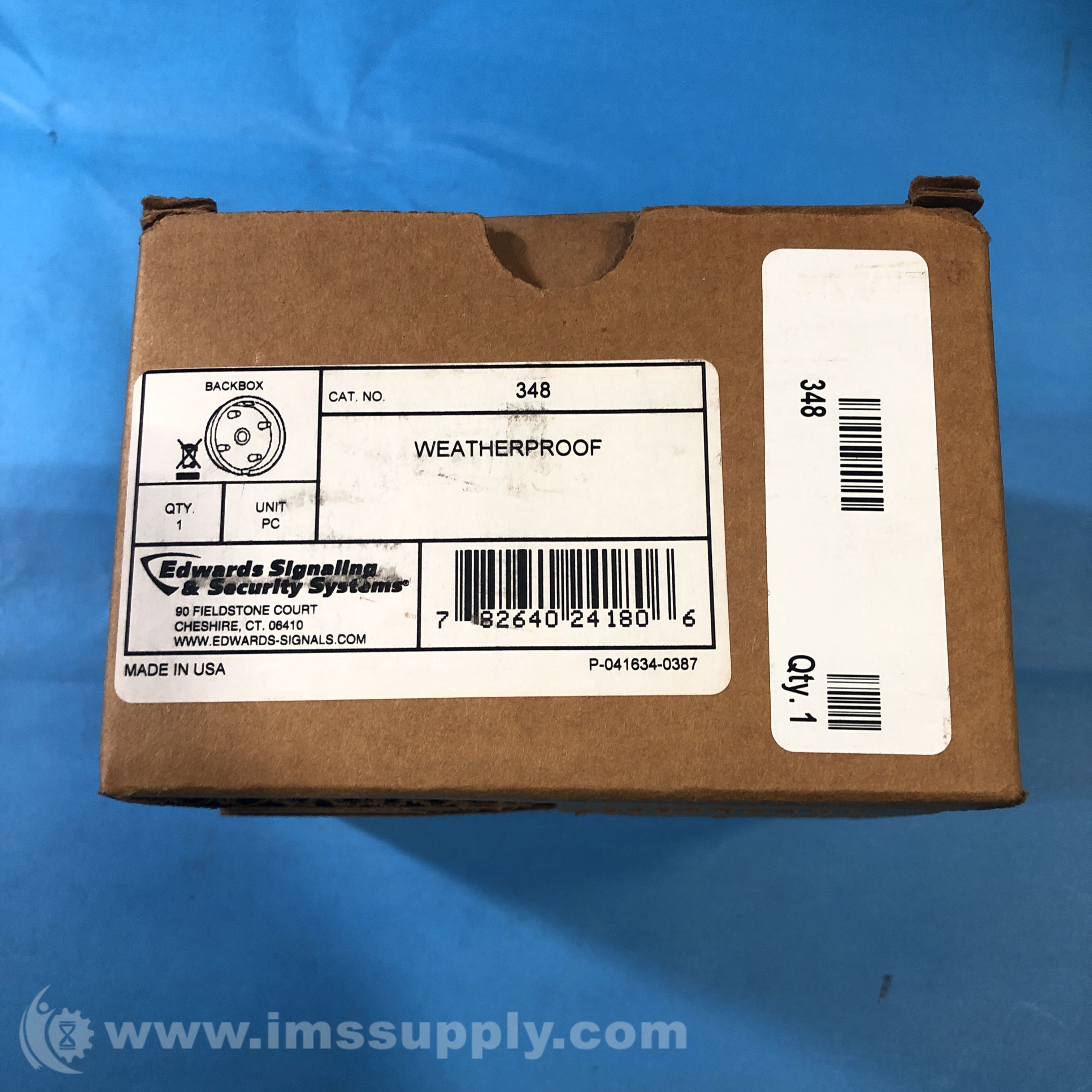 Edwards Signaling 348 Weatherproof Mounting Box - IMS Supply