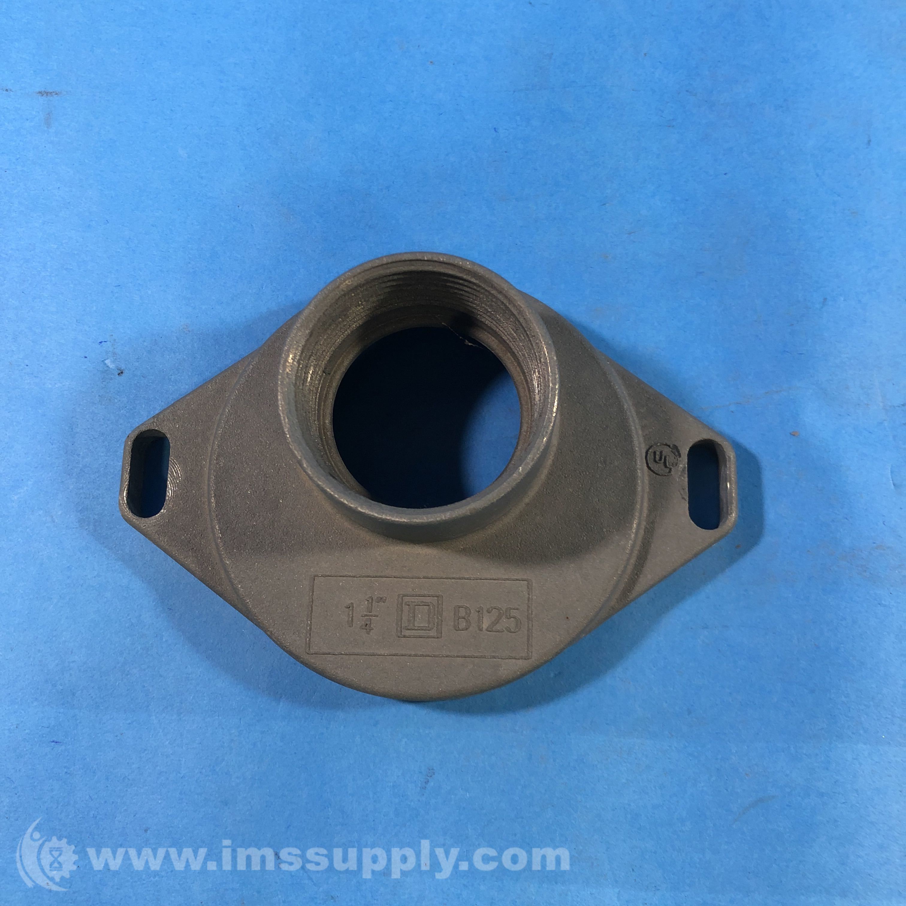 Square D B125 Size 1-1/4 Inch Bolt On Conduit Hub - IMS Supply