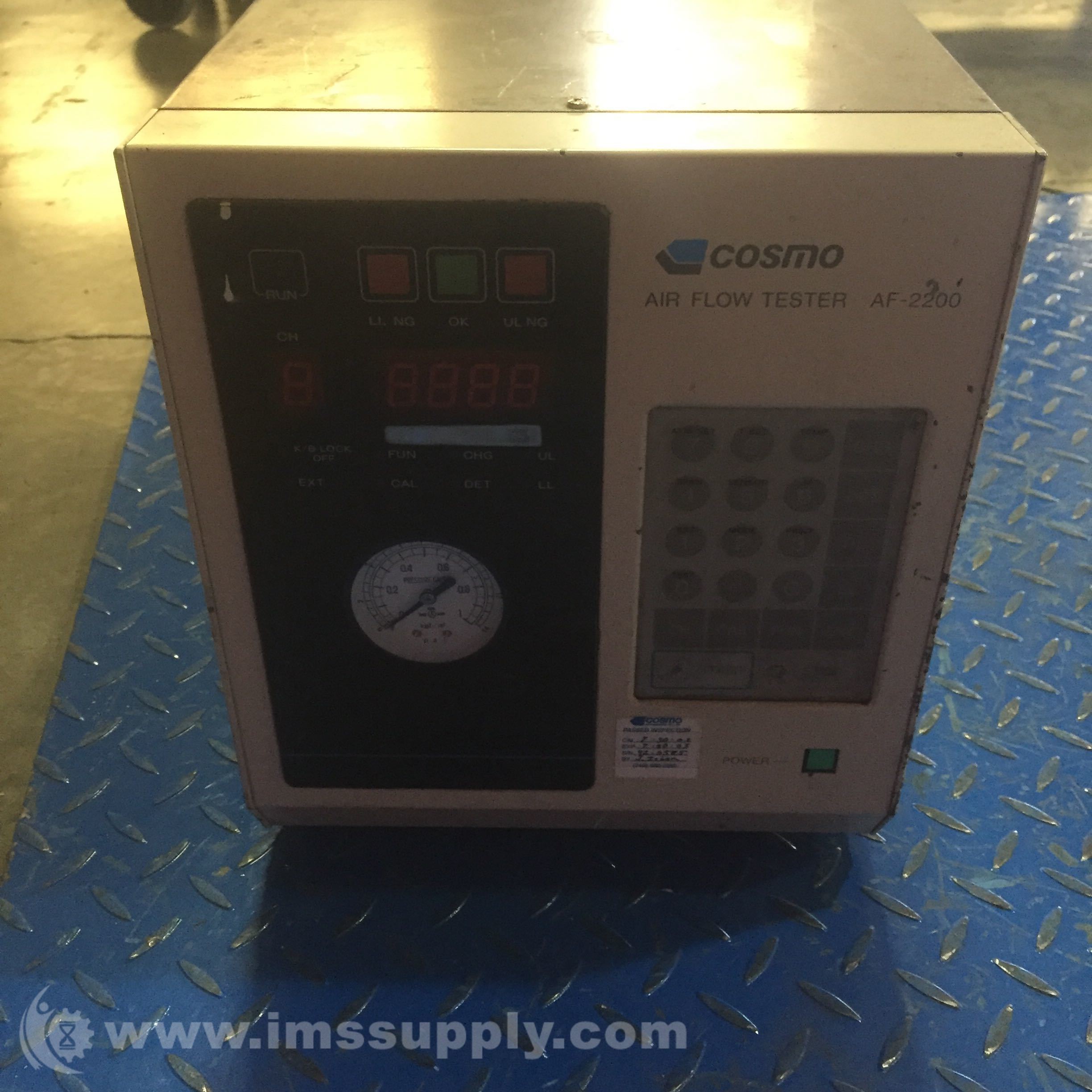 Cosmo AF-2200 BJR Air Flow Leak Tester - IMS Supply