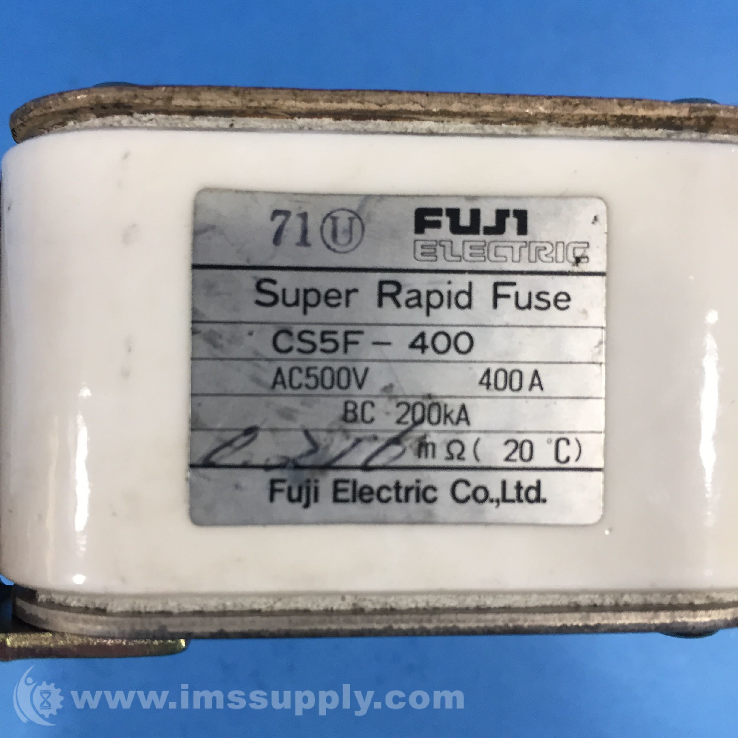 Fuji Electric CS5F-400 Super Rapid Fuse, AC500V, 400A - IMS Supply