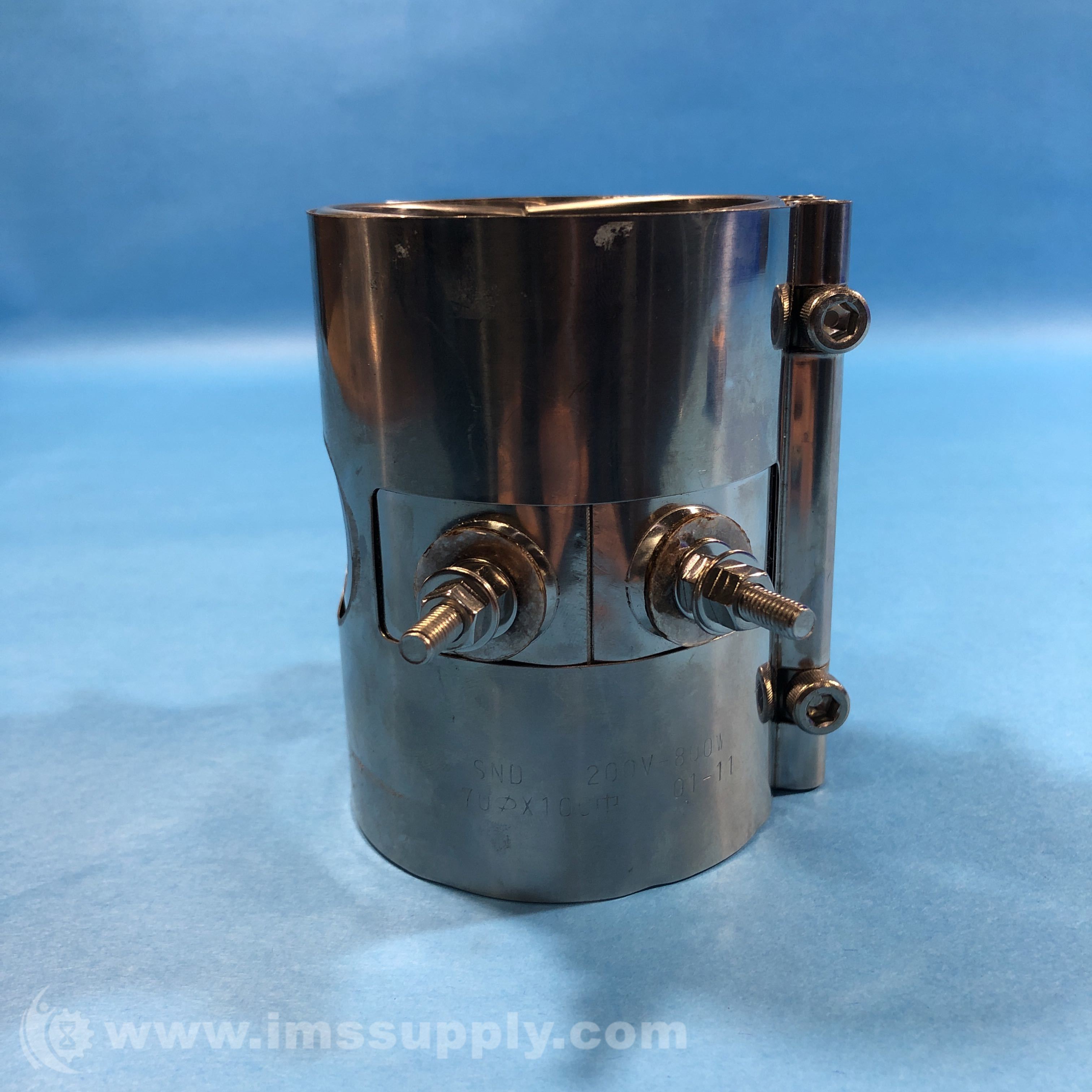 SND 70 X 100 200V-800W Stainless Steel Band Heater - IMS Supply