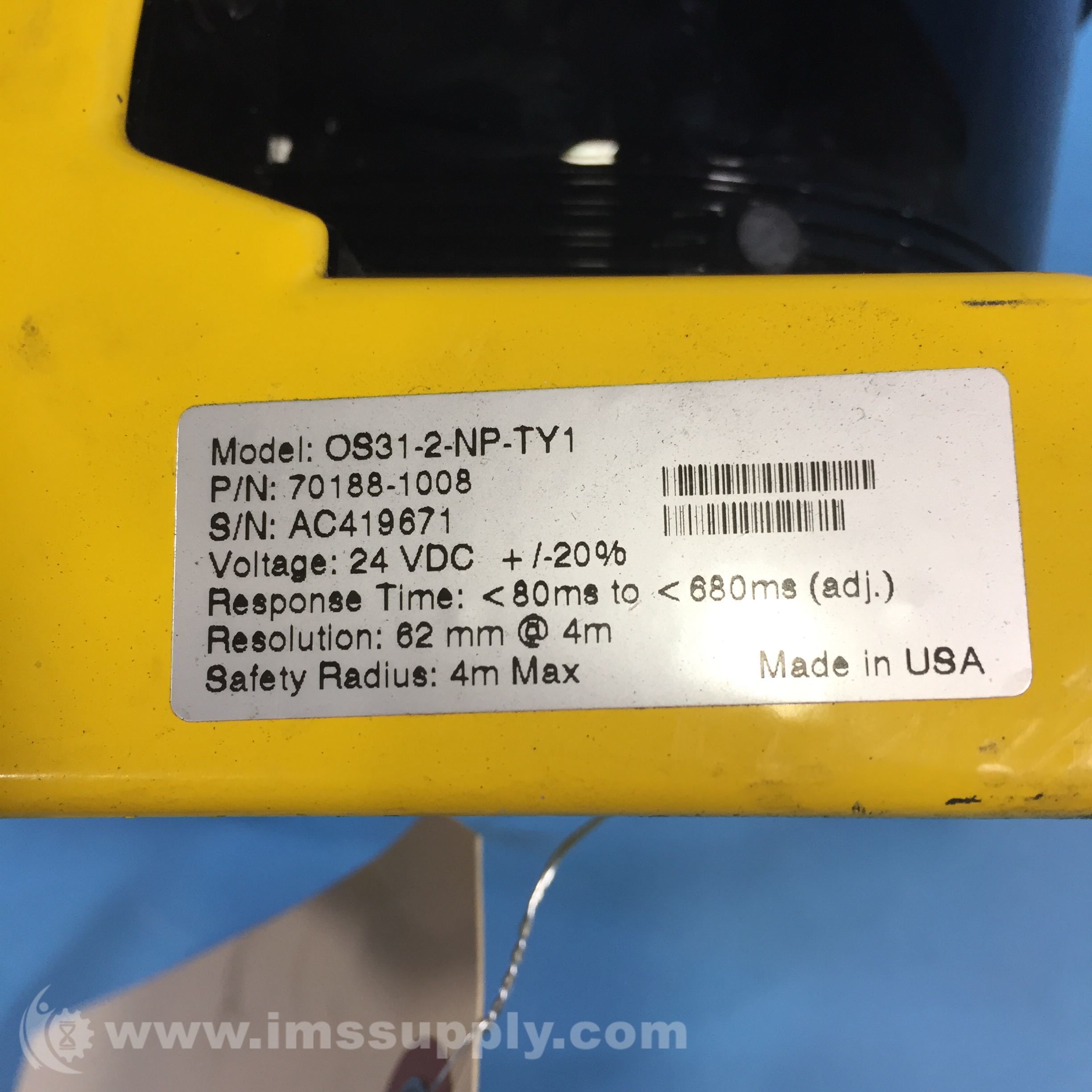 Sti 70188-1008 OS31-2-NP-TY1 Opto Shield Laser Scanner - IMS Supply