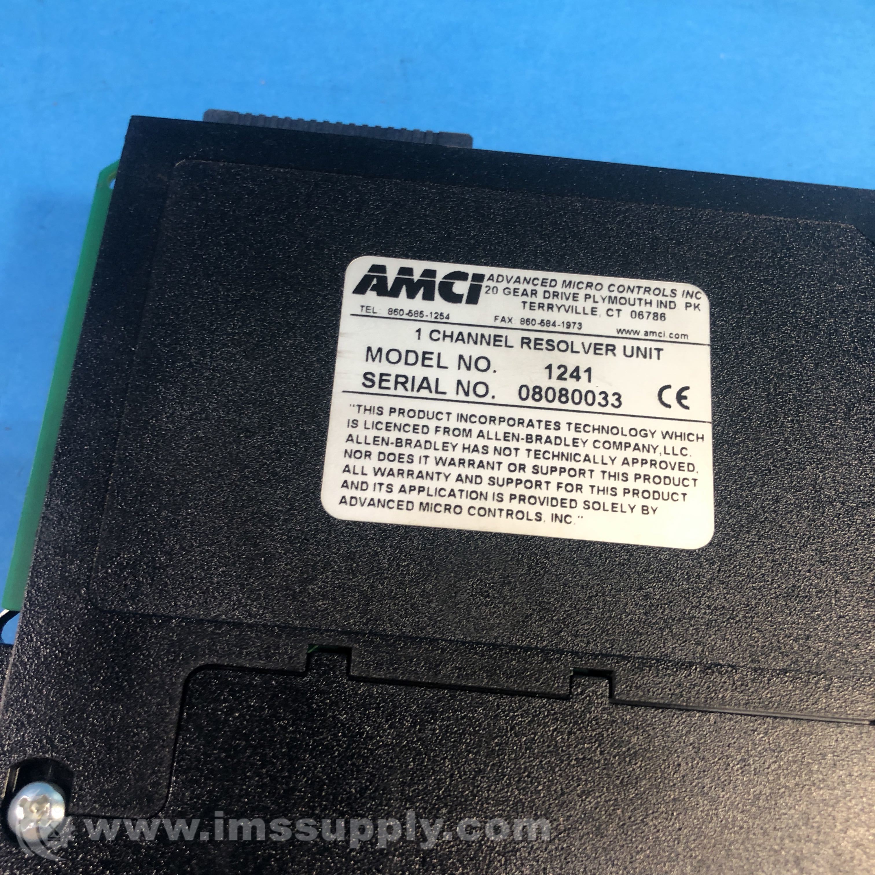 Advanced Micro Controls 1241 1-Channel Resolver Unit - IMS Supply