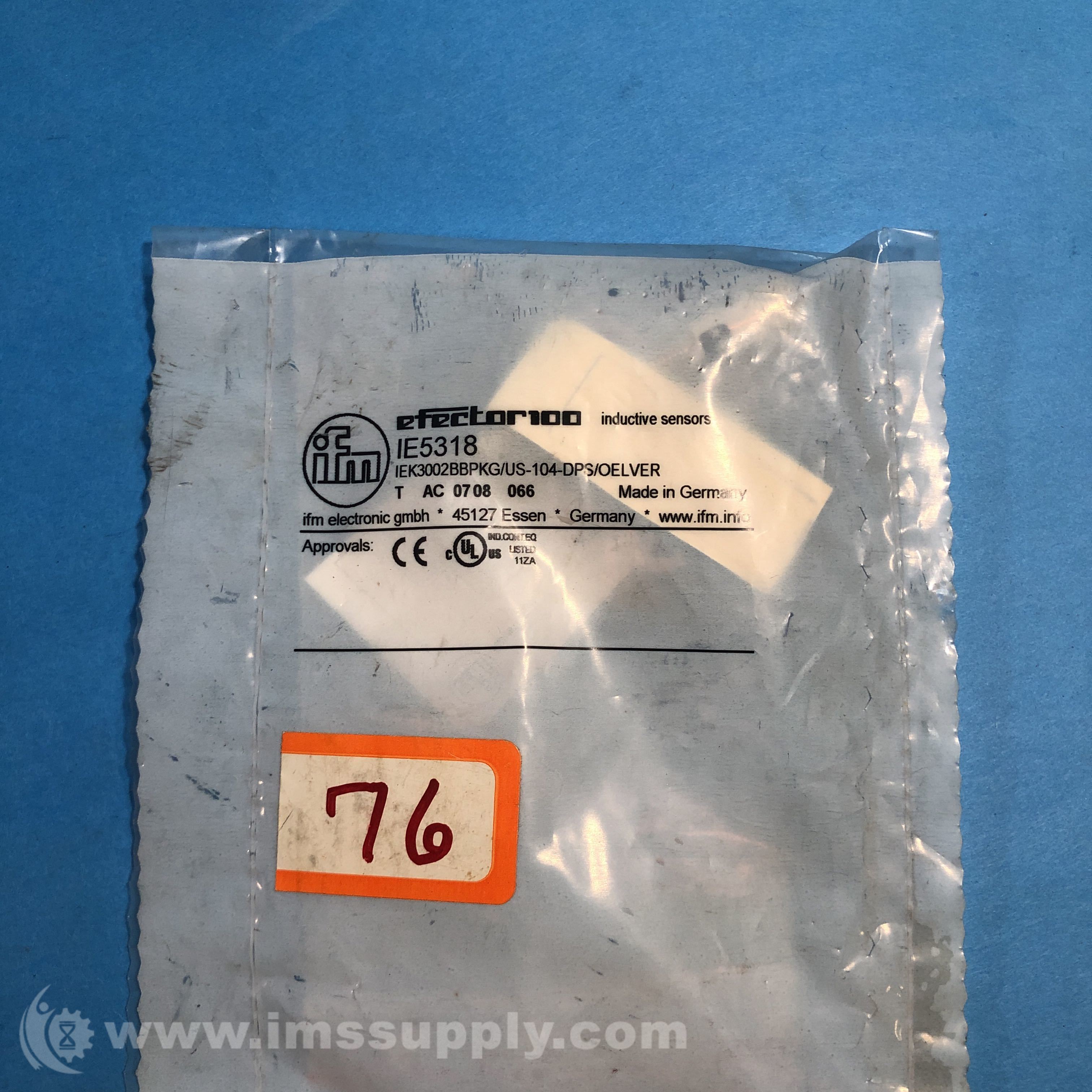 IFM Efector IE5318 Inductive Sensor - IMS Supply