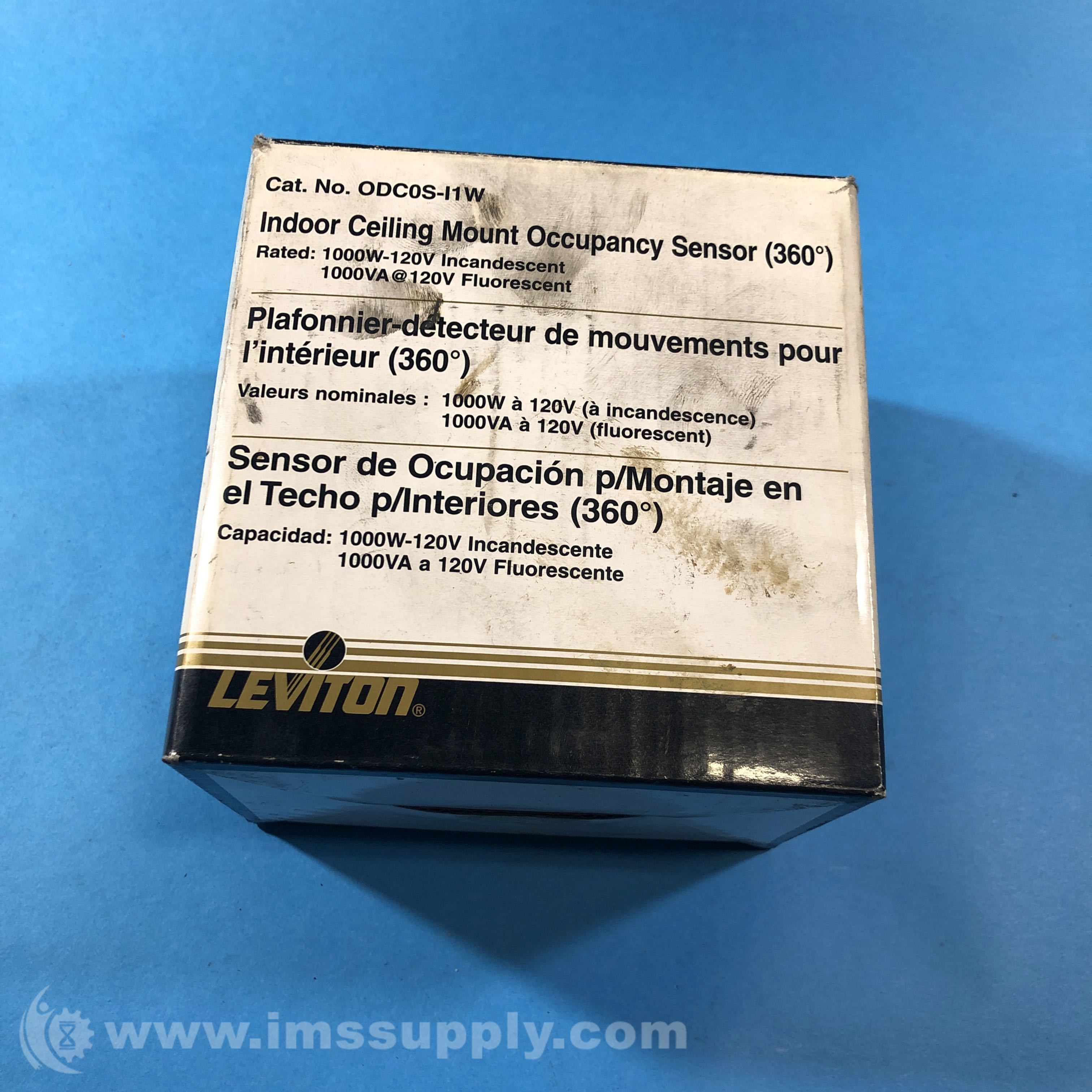 Leviton ODC0S-I1W Occupancy Sensor, White - IMS Supply