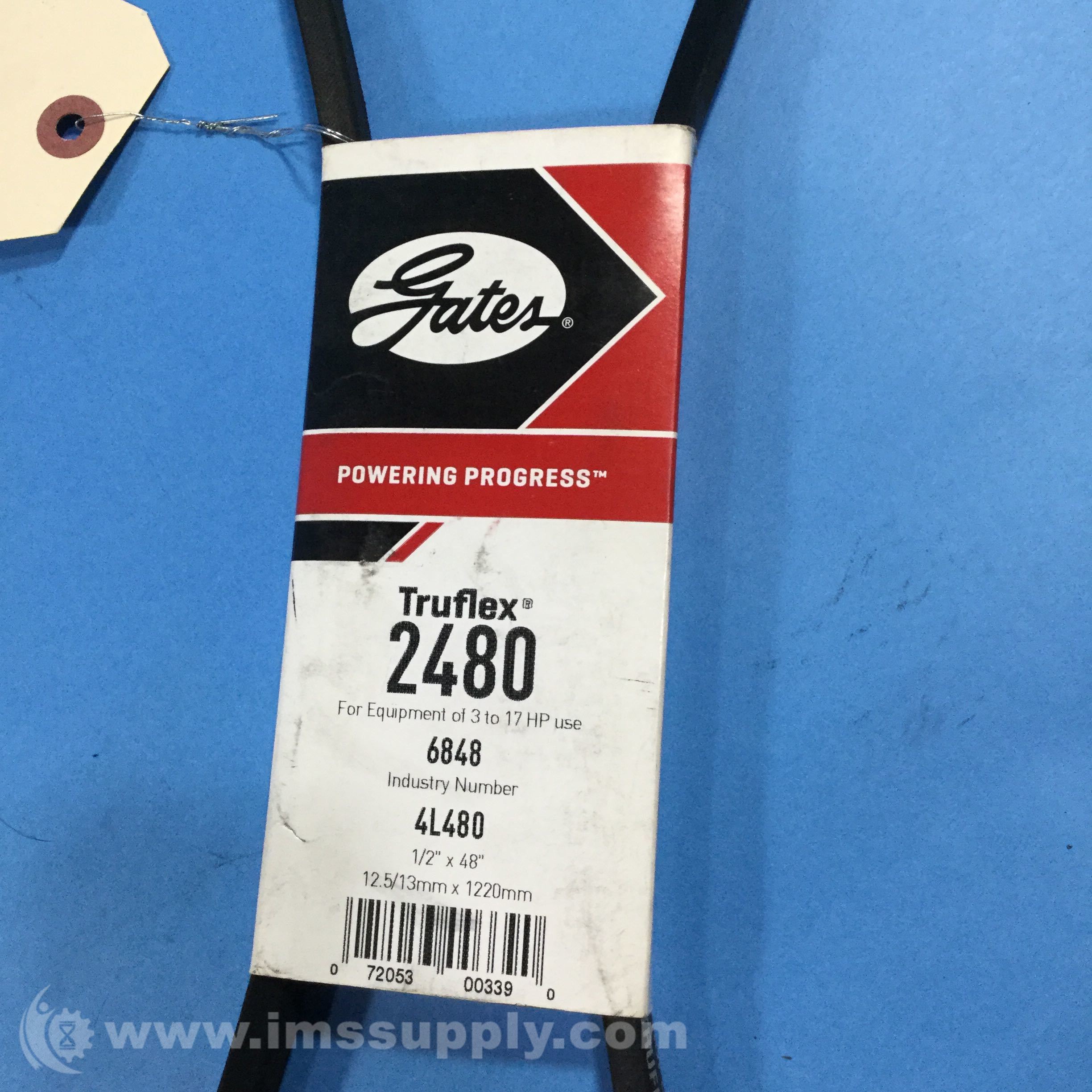 Gates 2480 4L480 Trueflex 8400-2480 V-Belt - 4L Section - IMS Supply