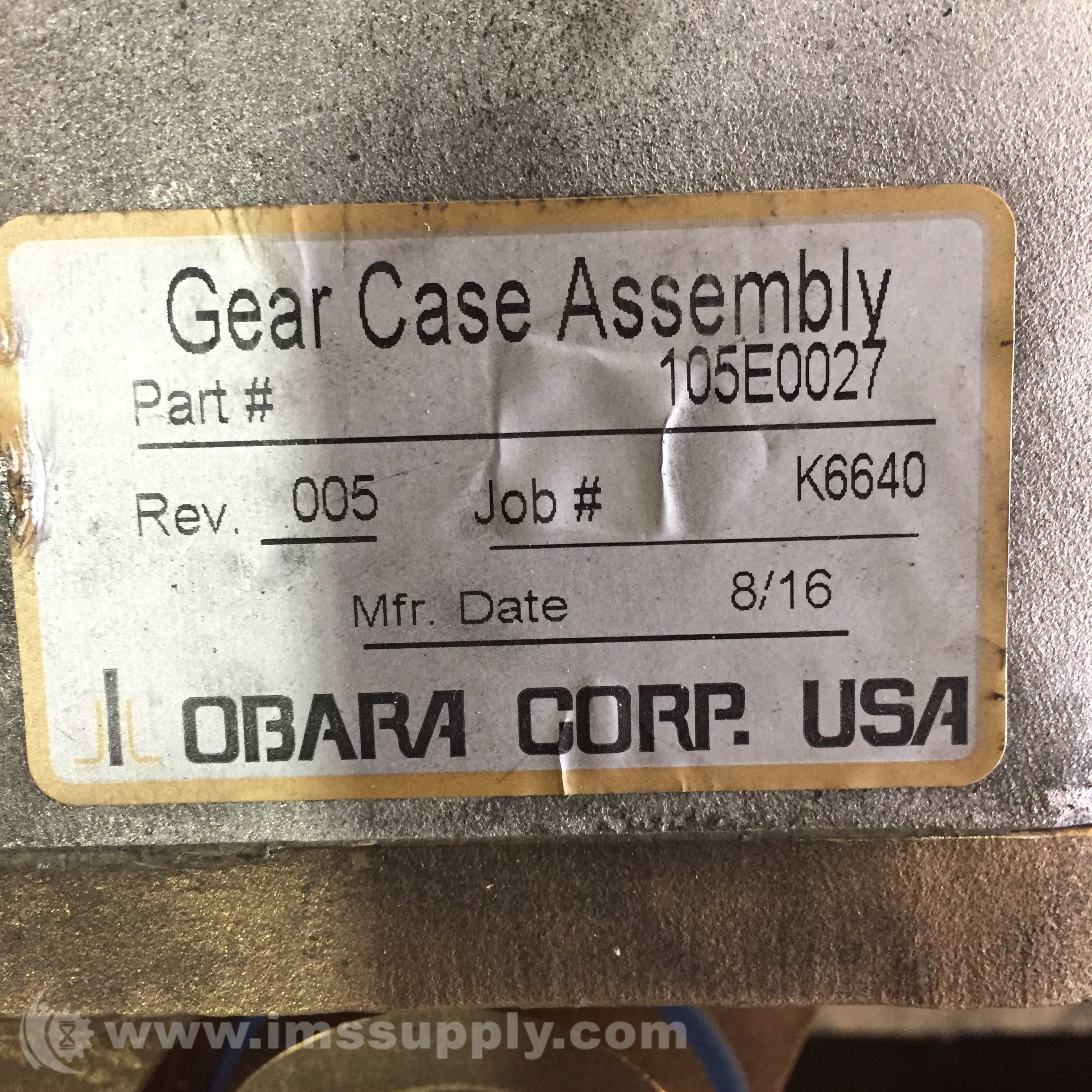 Obara Corp SXL33R/*OS12B/*/U35L20/BO1 Universal Semi-Gun Unit - IMS Supply