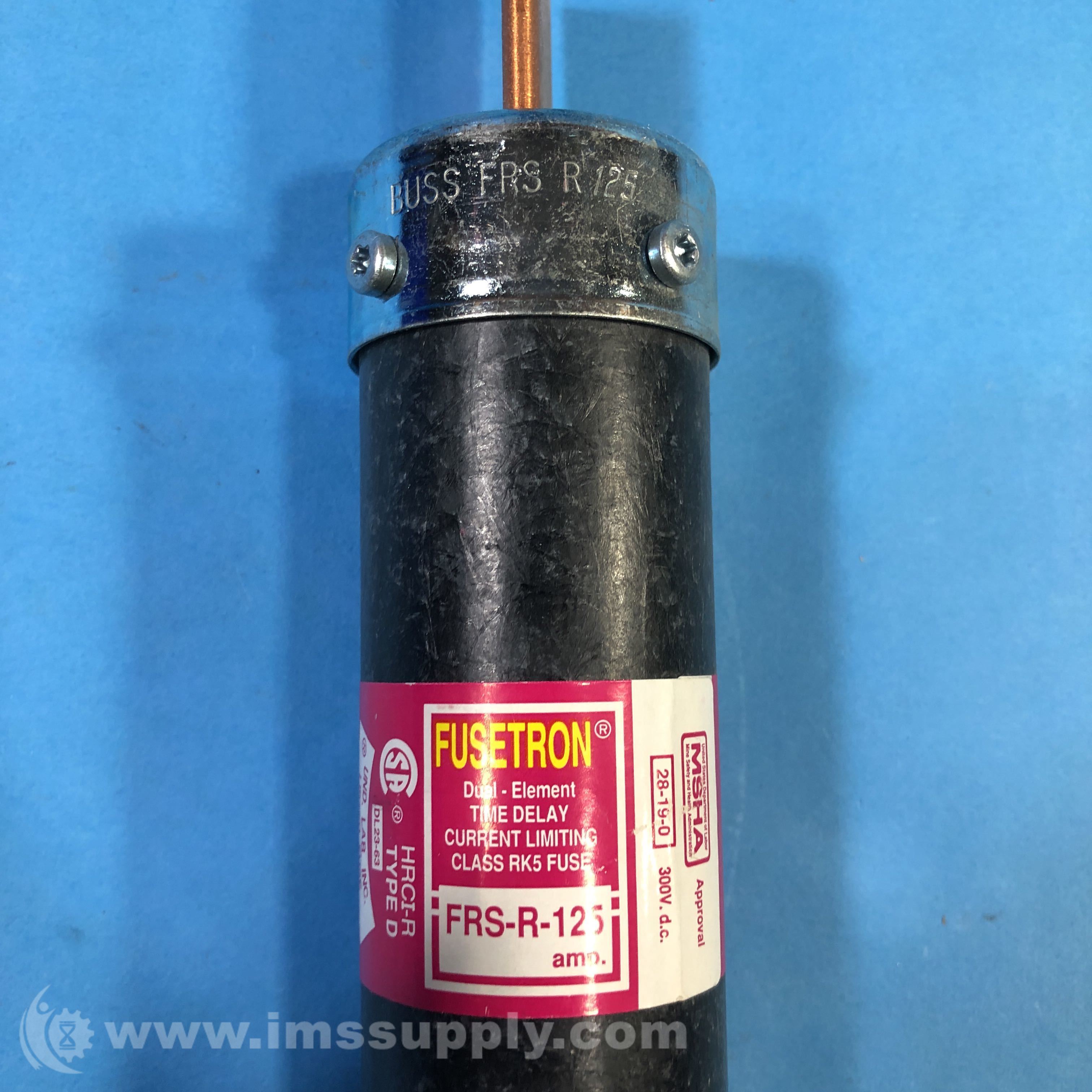 Fusetron FRS-R-125 Dual Element Time-Delay Fuse - IMS Supply